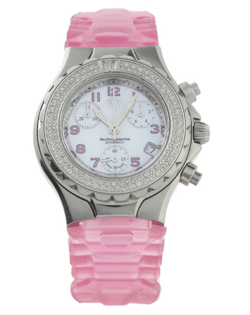 Technomarine Techno Diamond - Mother of Pearl White Arabic Dial