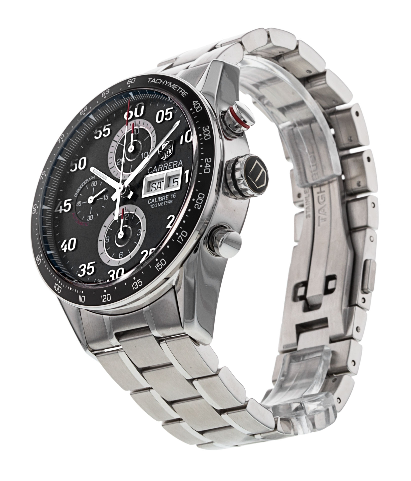 La Cote des Montres : Montre occasion Watchfinder - Tag Heuer Carrera ...