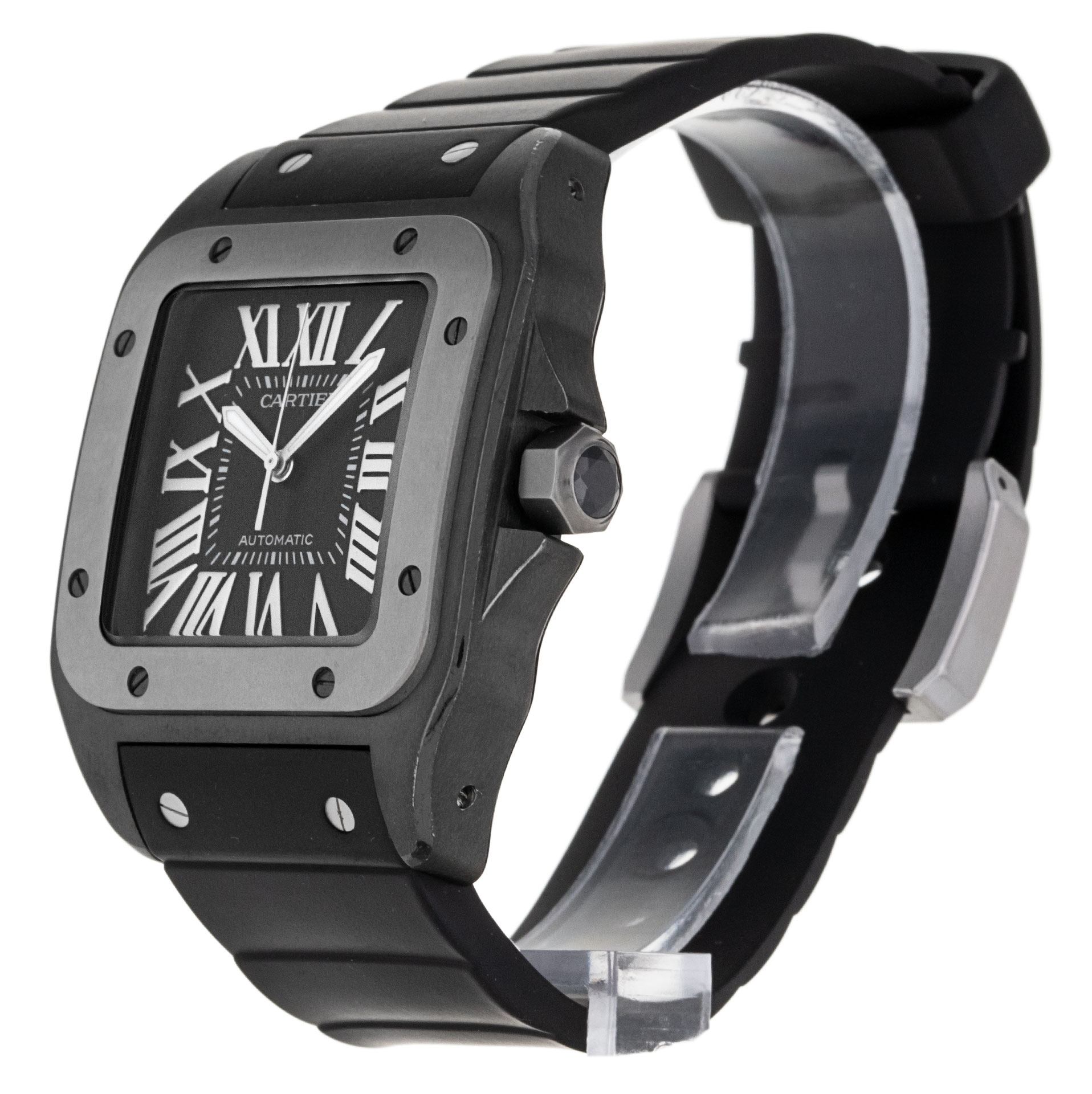 La Cote des Montres : Montre occasion Watchfinder - Cartier Santos 100 ...