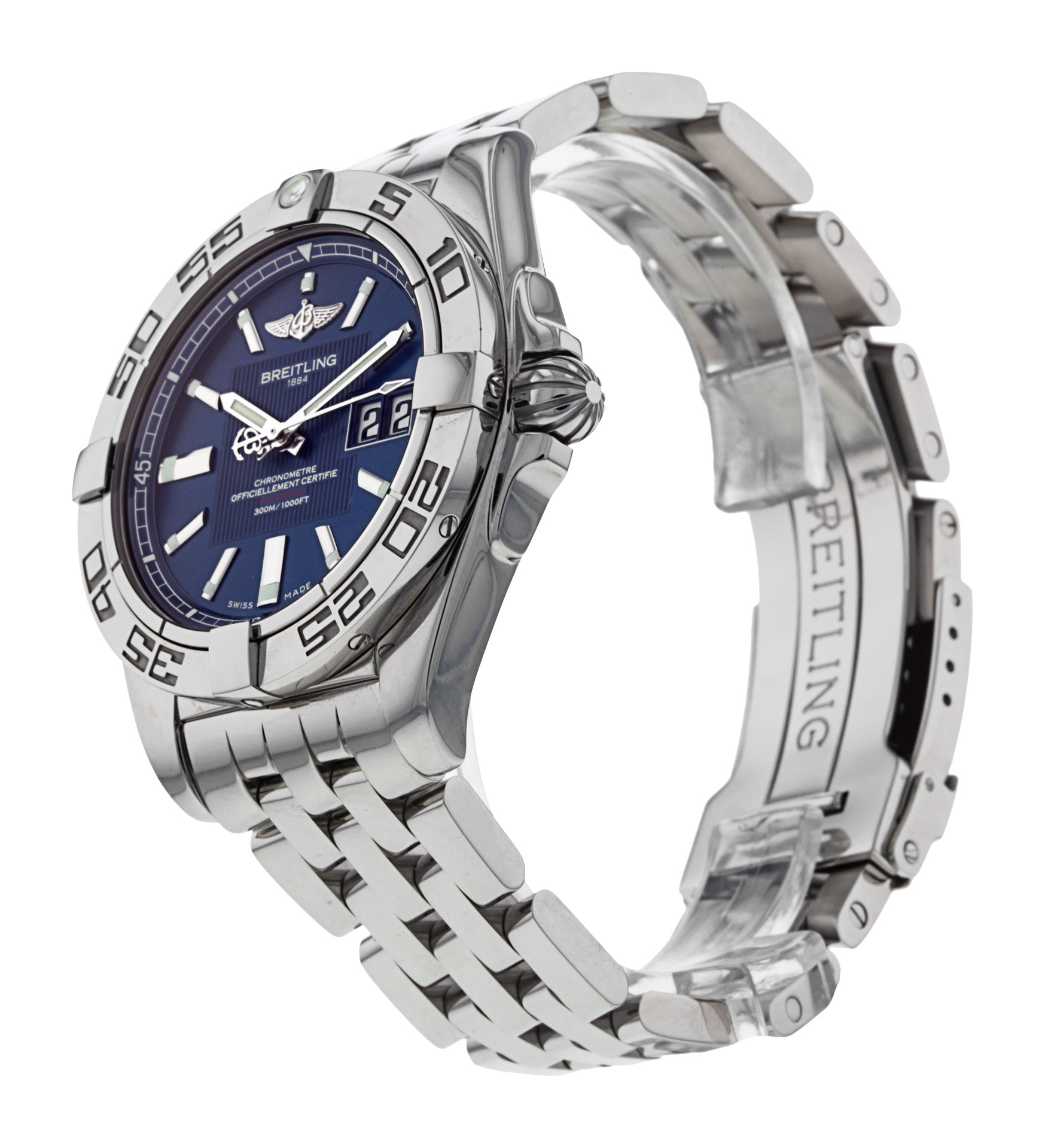La Cote des Montres : Montre occasion Watchfinder - Breitling Cockpit ...