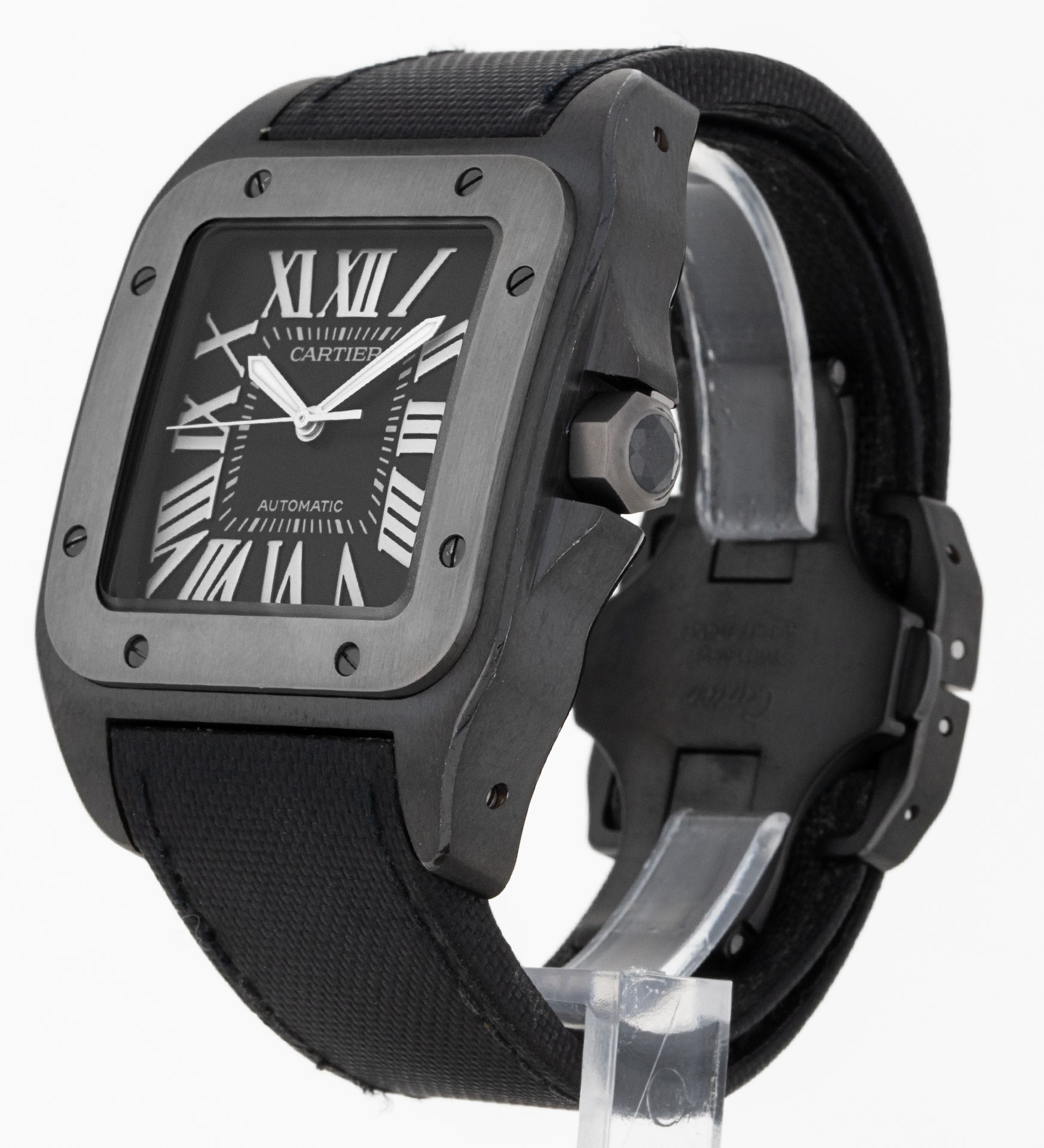 La Cote des Montres : Montre occasion Watchfinder - Cartier Santos 100 ...