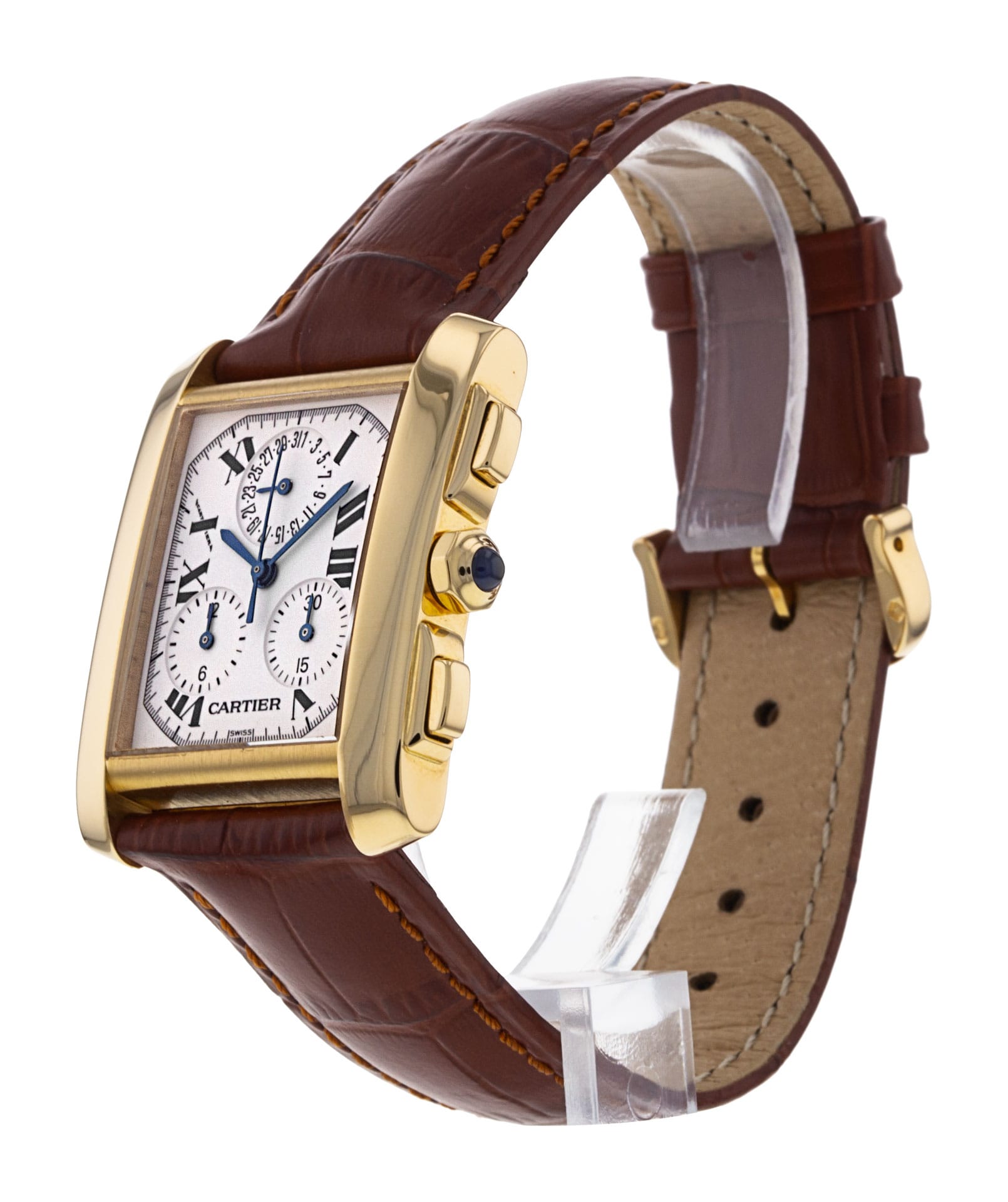 La Cote des Montres : Montre occasion Watchfinder - Cartier Chronoflex ...
