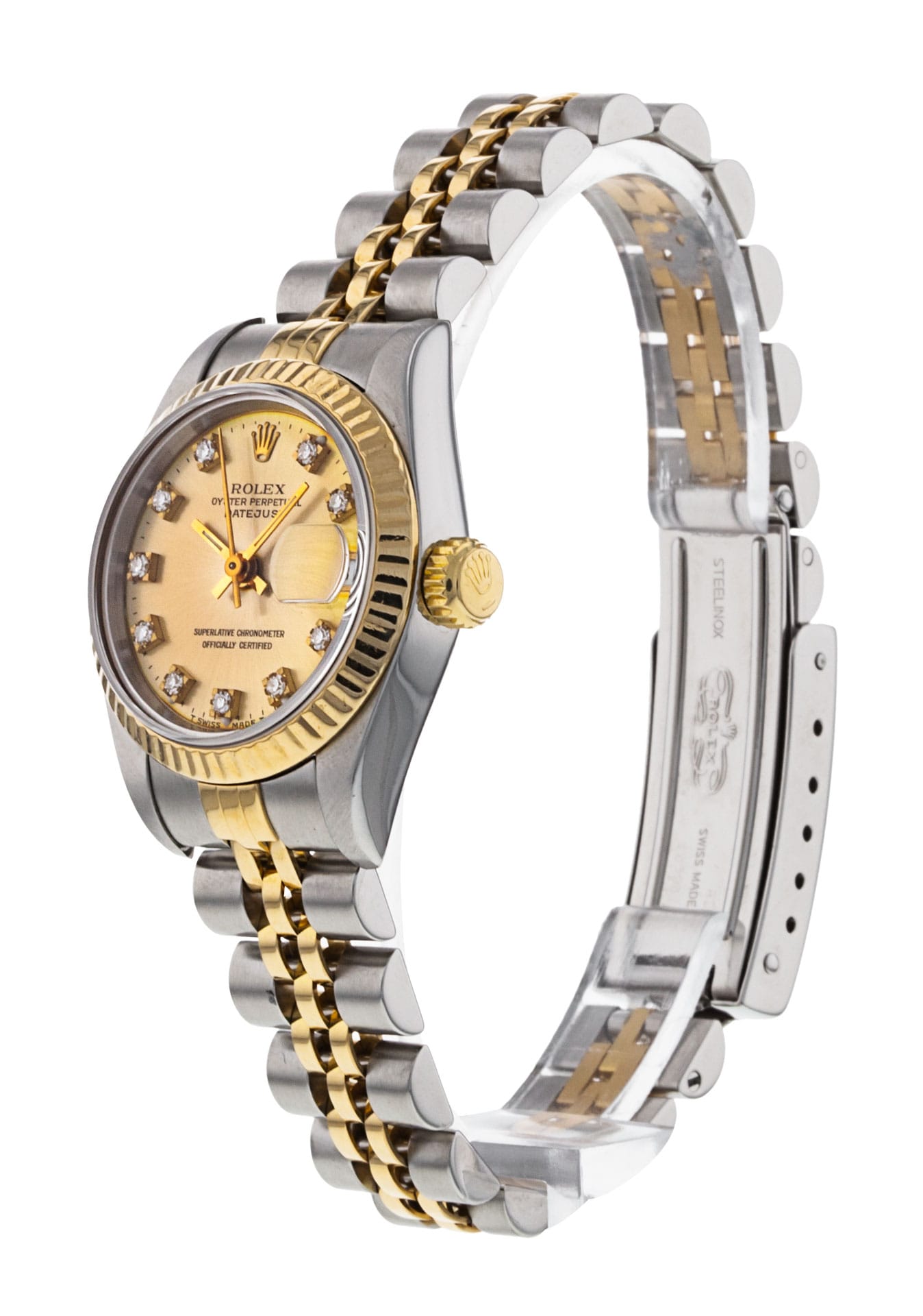 La Cote des Montres : Montre occasion Watchfinder - Rolex Datejust Lady ...