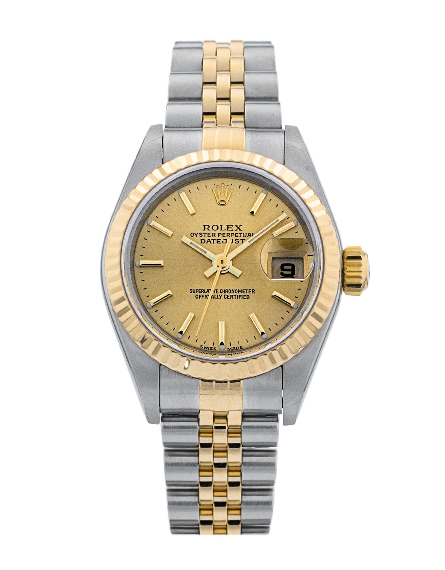 Rolex Datejust Lady - Champagne Baton Dial & Bracelet Strap