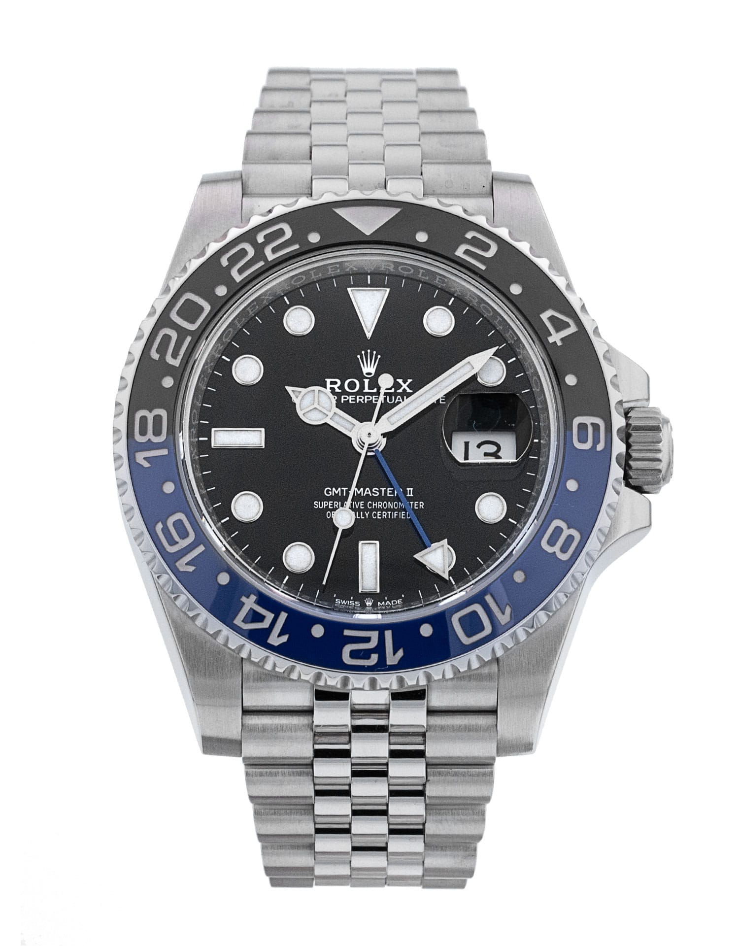 Rolex GMT Master II - Black Dial & Bracelet Strap