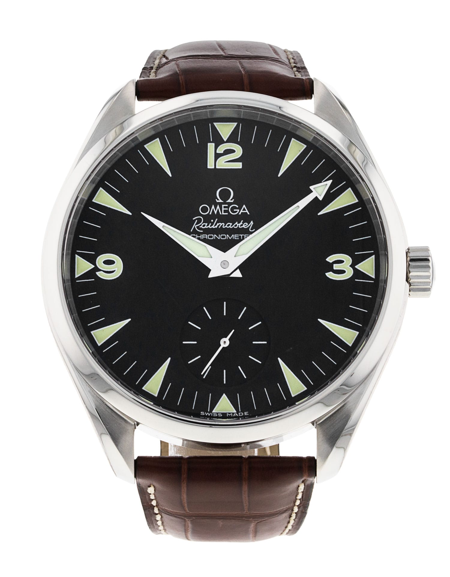 Omega Seamaster Railmaster - Black Quarter Arabic Dial
