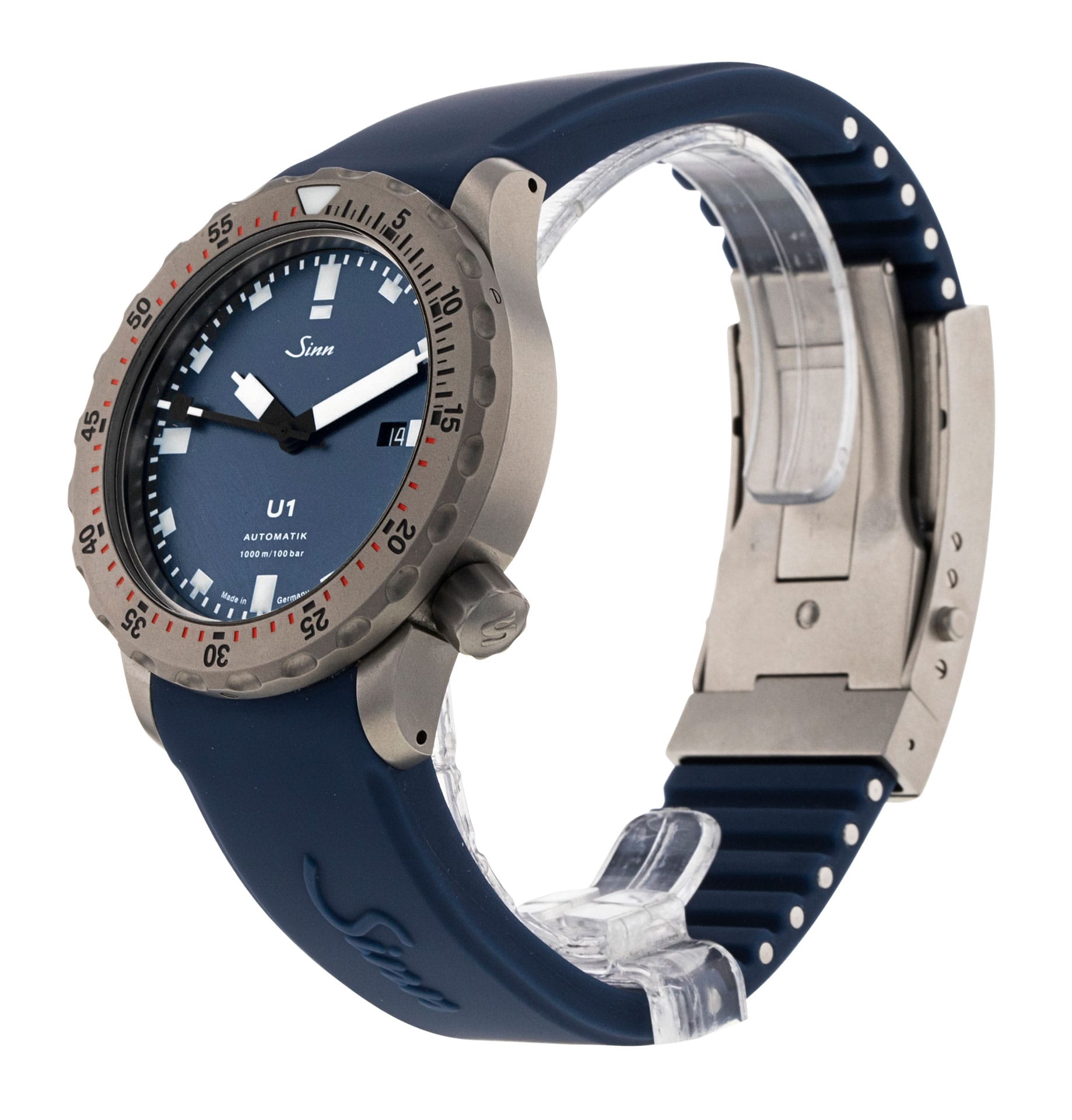 Sinn U1 1010.0102 - Blue Dial & Rubber Strap