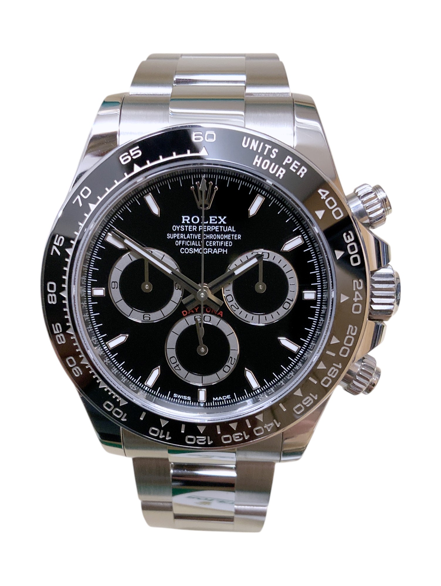 Rolex Daytona 126500 LN - Black Dial & Bracelet Strap