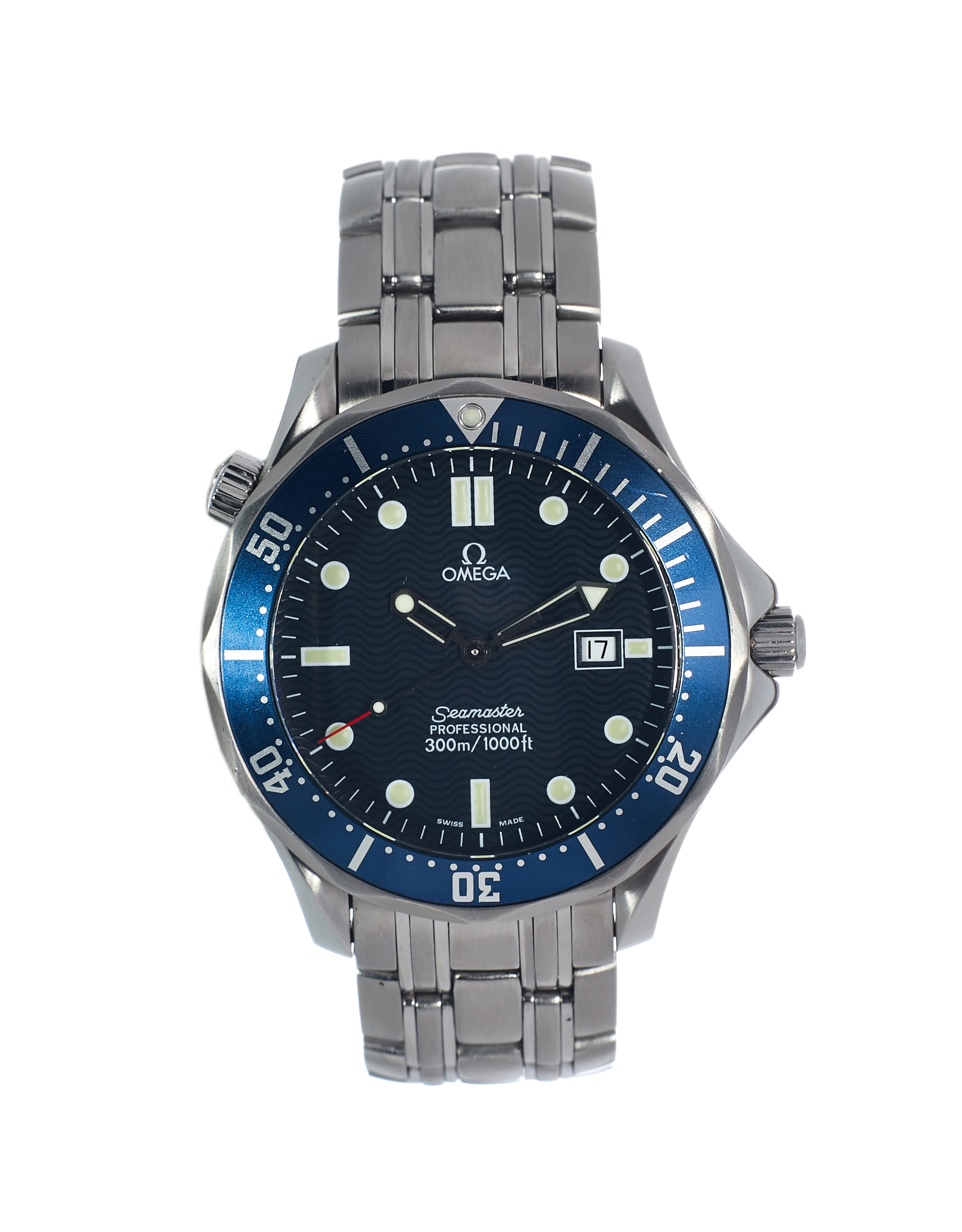 Omega Seamaster 300m 2221.80.00 - Blue Dial & Bracelet Strap