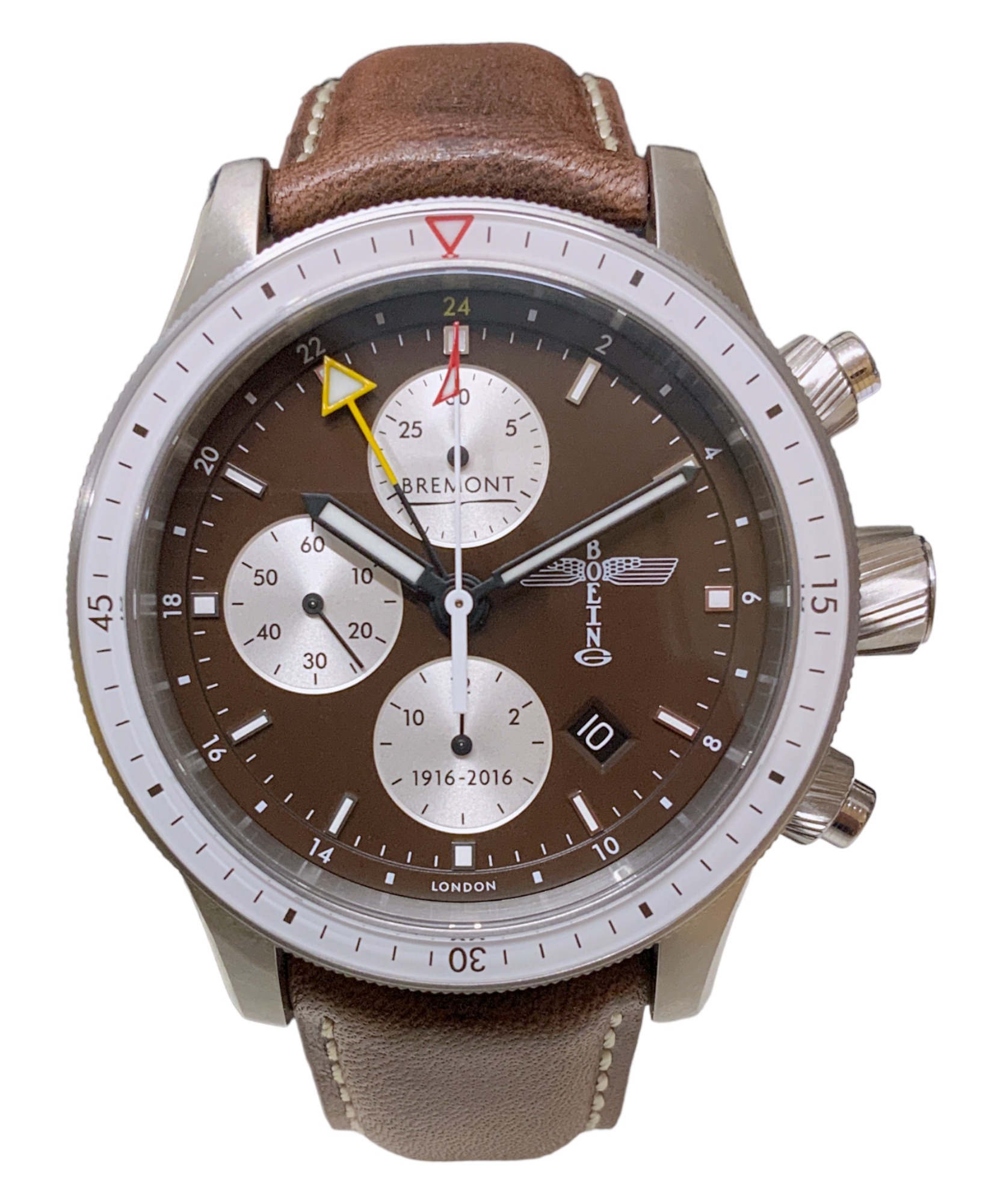 Bremont Boeing BB-100 - Brown Baton Dial & Leather Strap