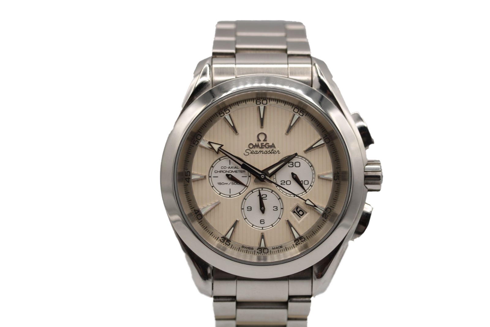 Omega Aqua Terra 150m Gents - Ivory Baton Dial