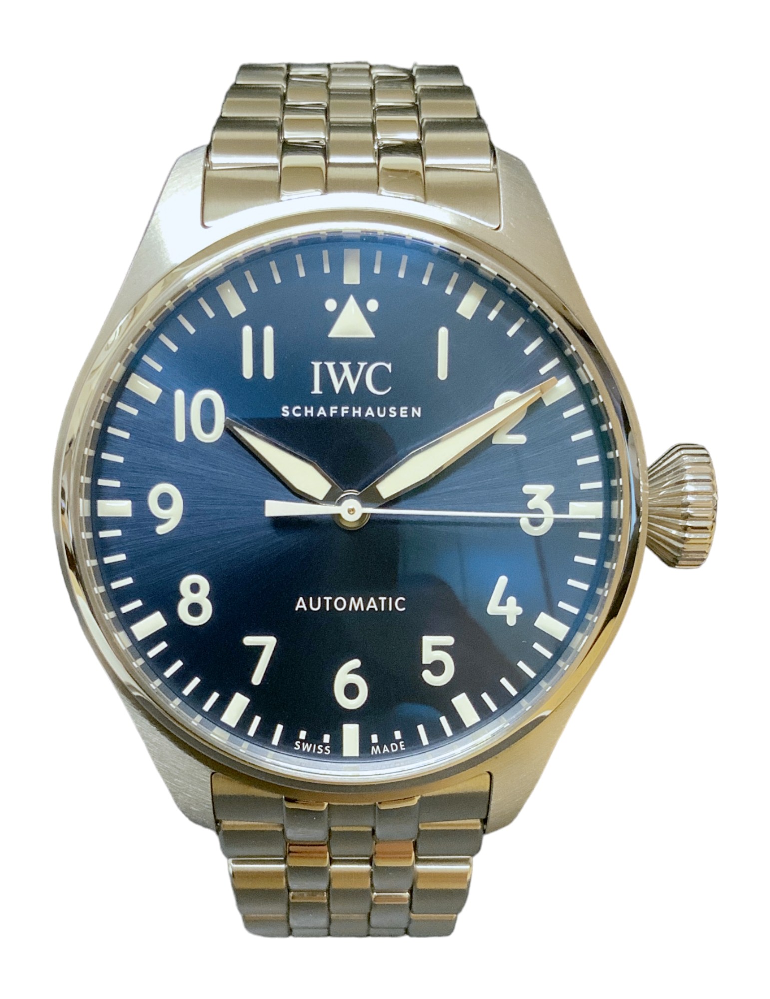 IWC Big Pilot's IW329304 - Blue Arabic Dial & Bracelet Strap