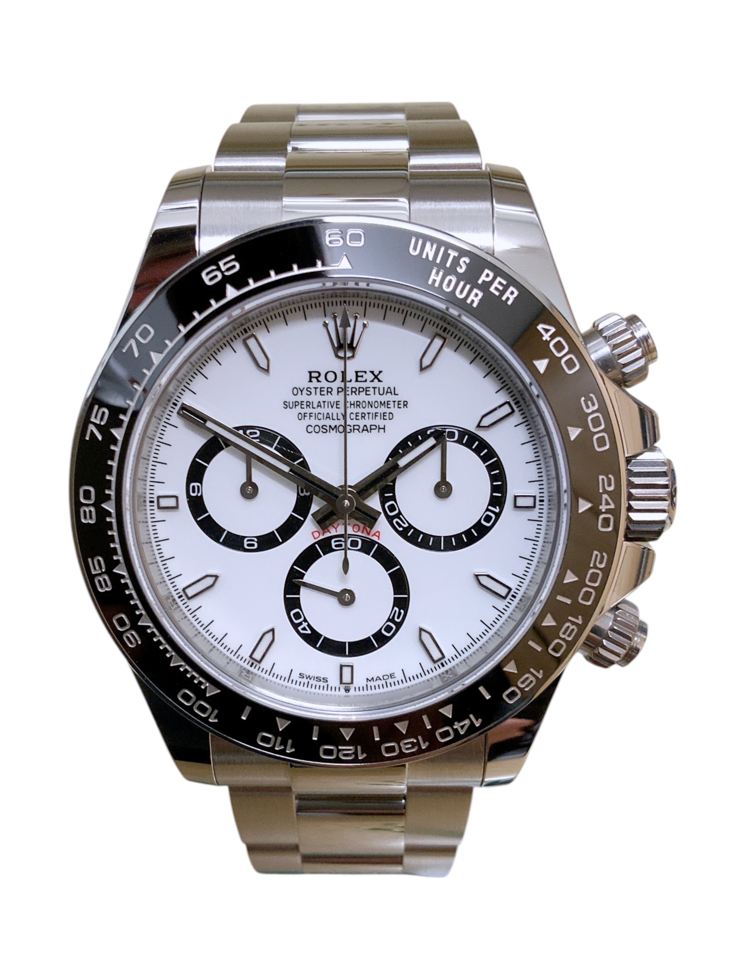 Rolex Daytona 126500 LN - White Dial & Bracelet Strap