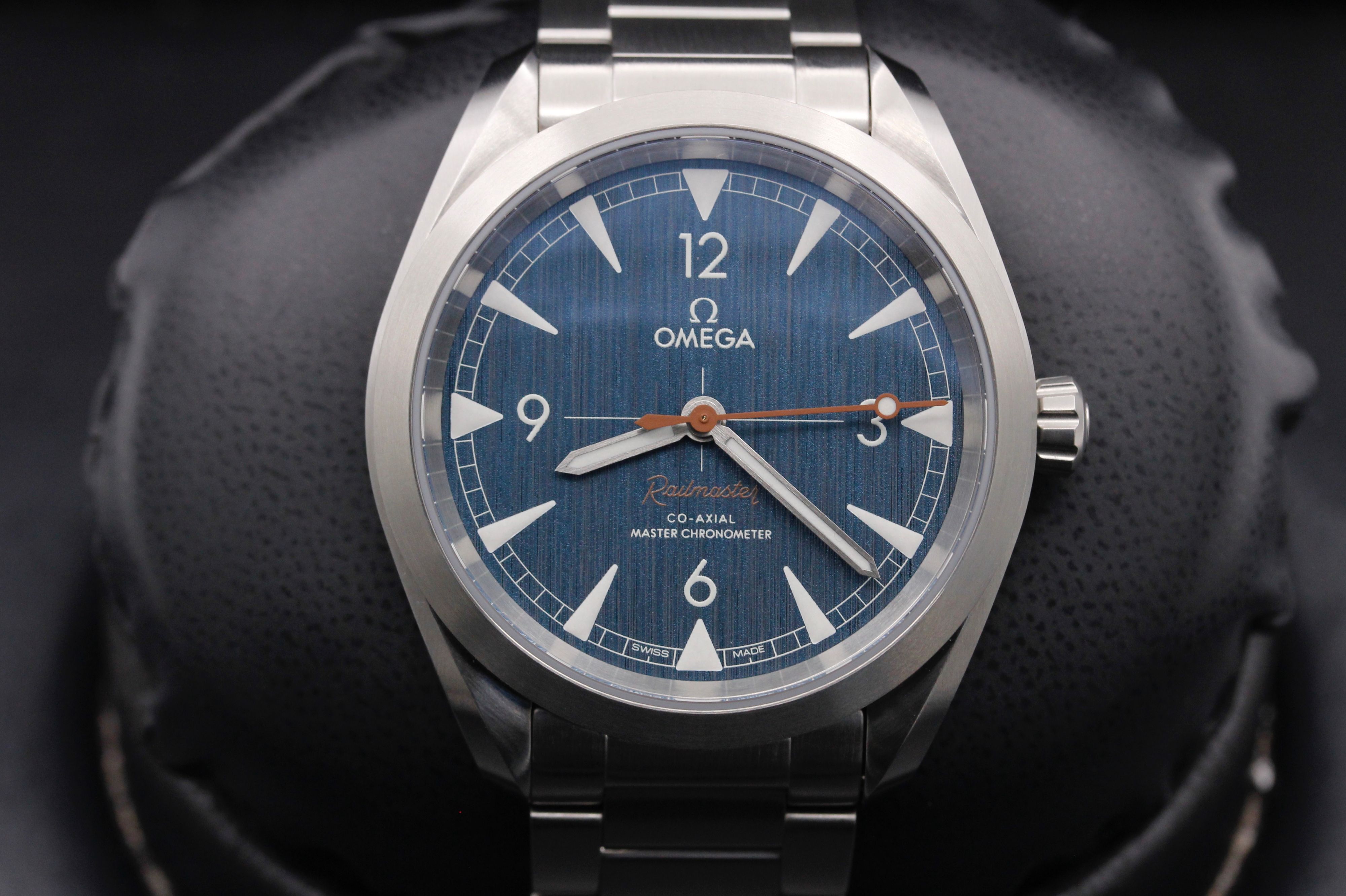 Omega Seamaster Railmaster - Blue Quarter Arabic Dial