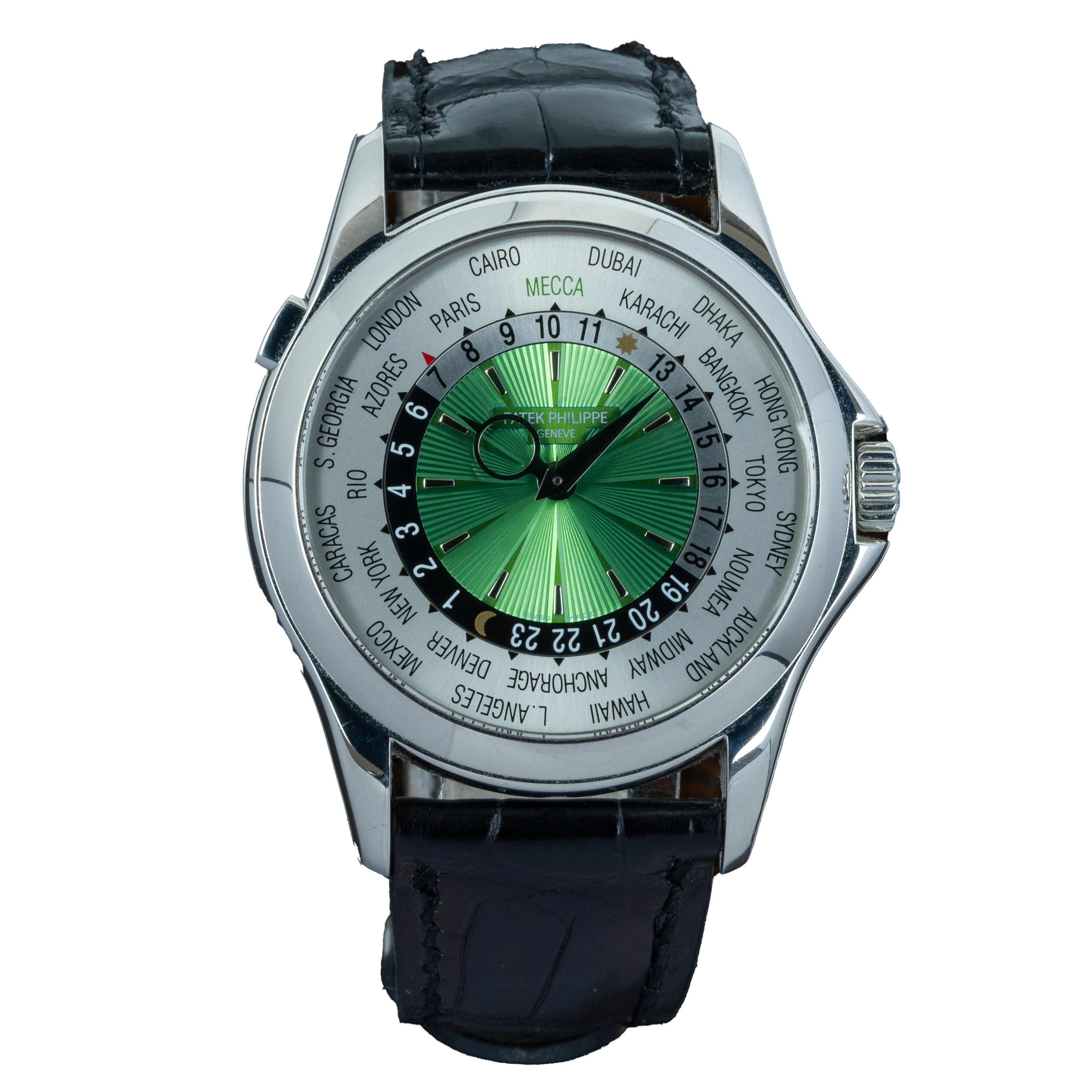Patek Philippe World Time - Green Arabic Dial