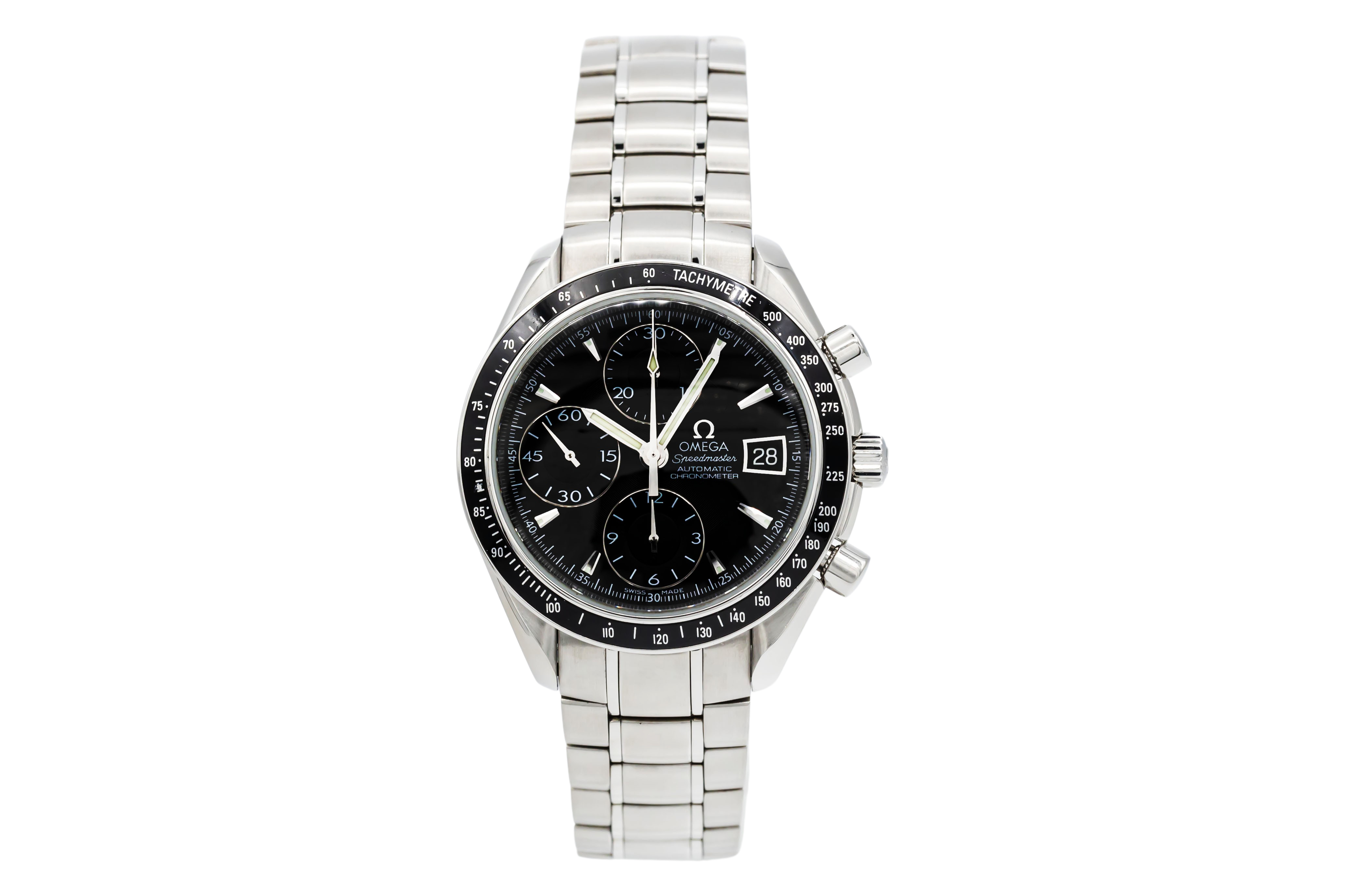 Omega Speedmaster Date - Black Dial, Black Sub Dials Dial