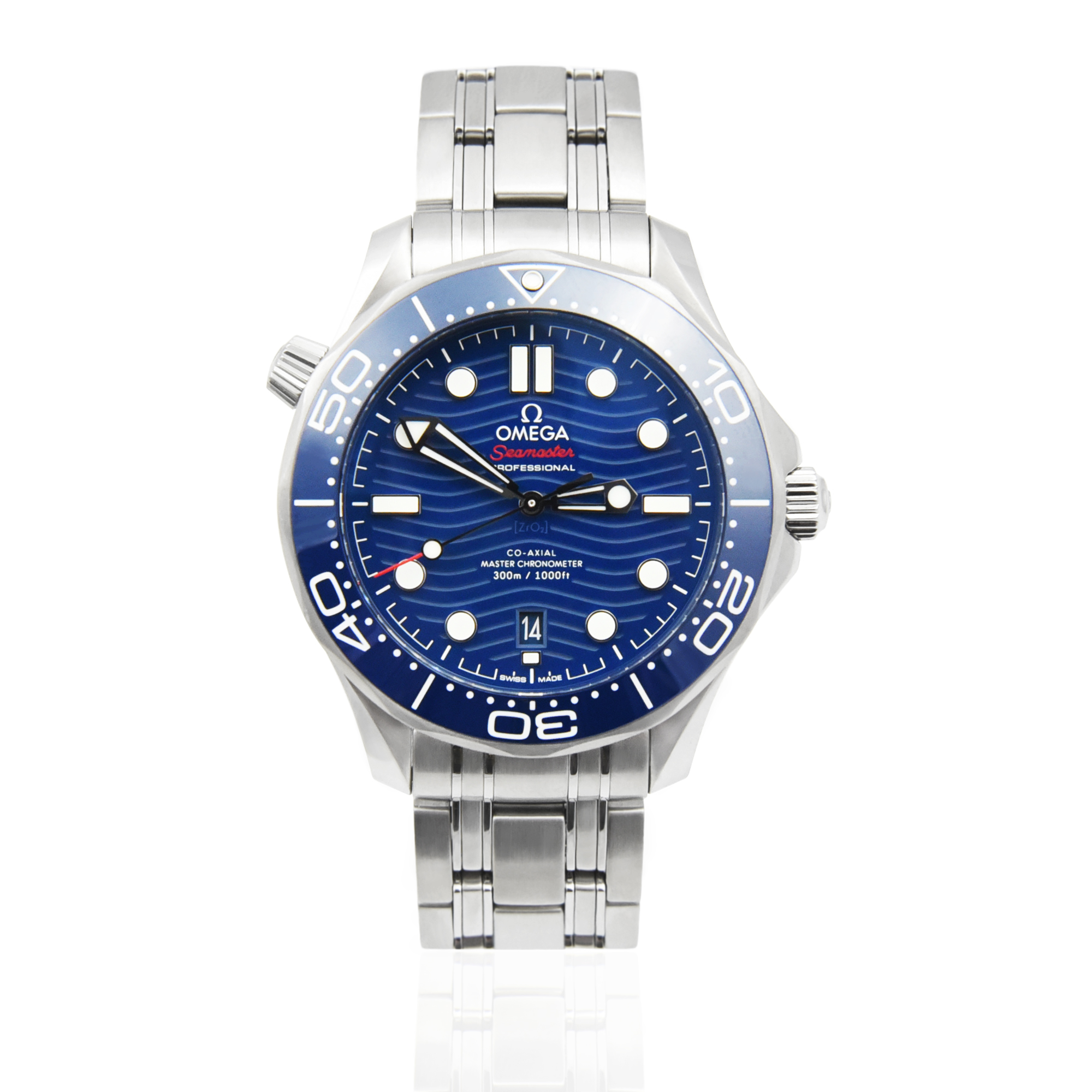 Omega Seamaster Diver 300m - Blue Dial & Bracelet Strap