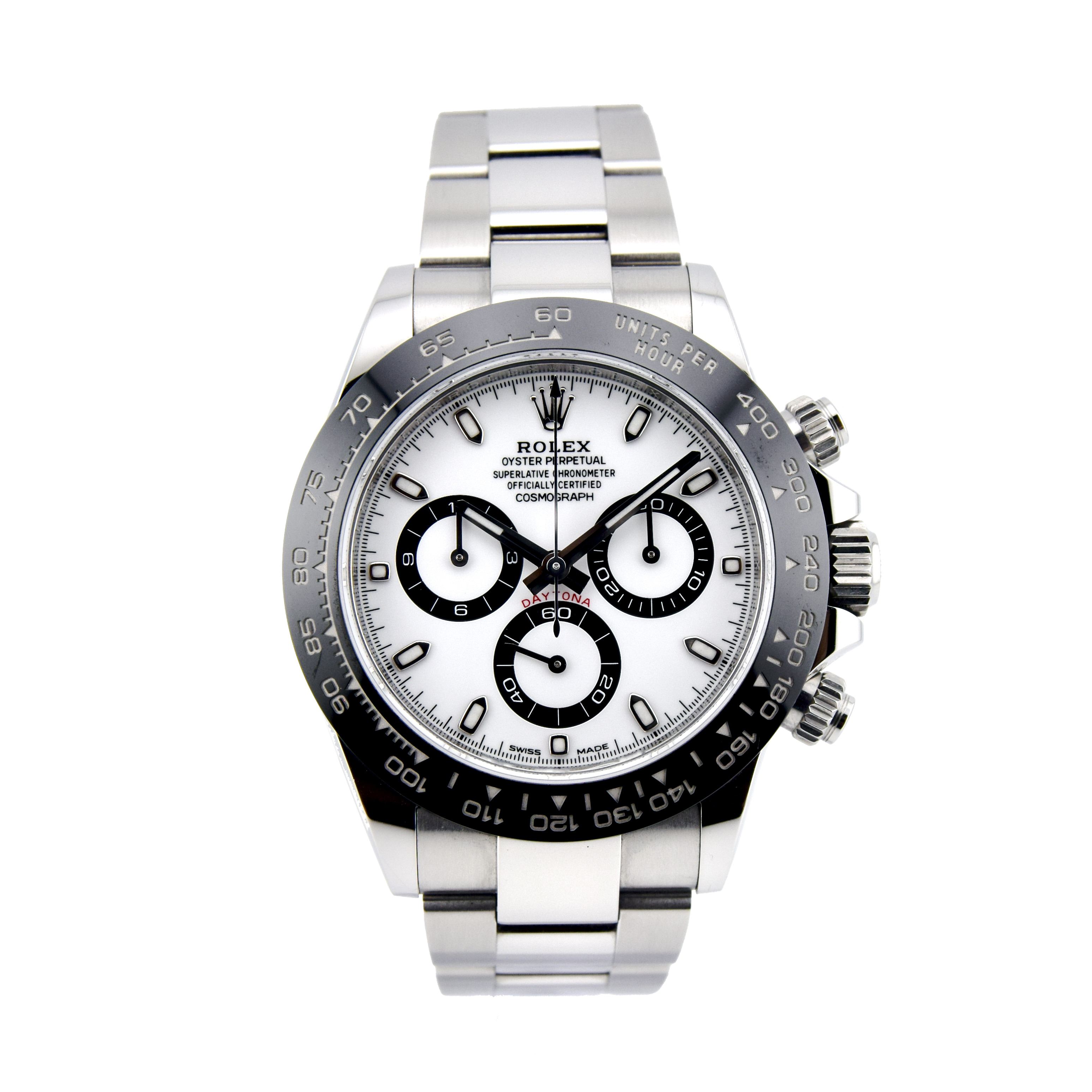 Rolex Daytona 116500 LN - White Dial & Bracelet Strap