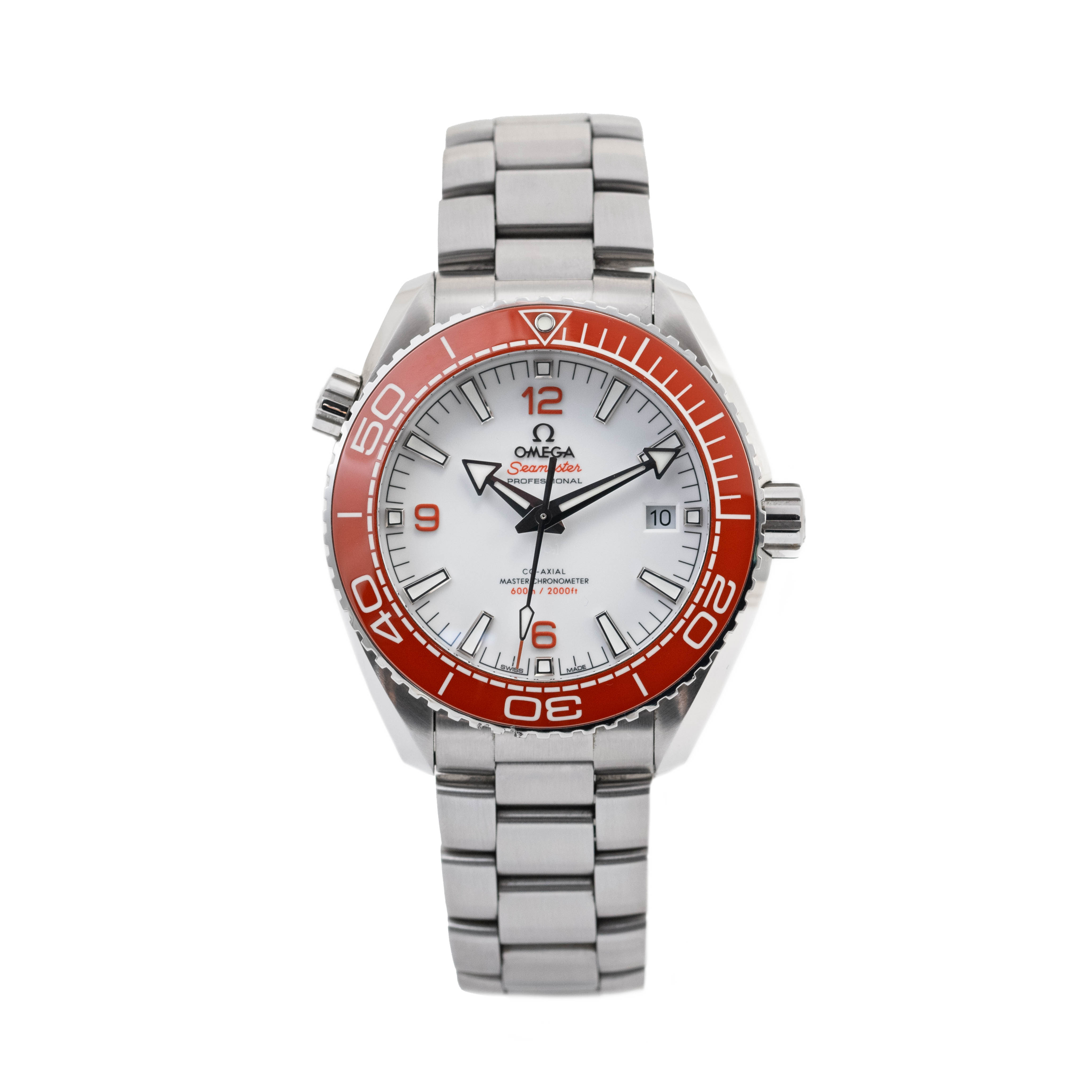 Omega Planet Ocean - White Quarter Arabic Dial