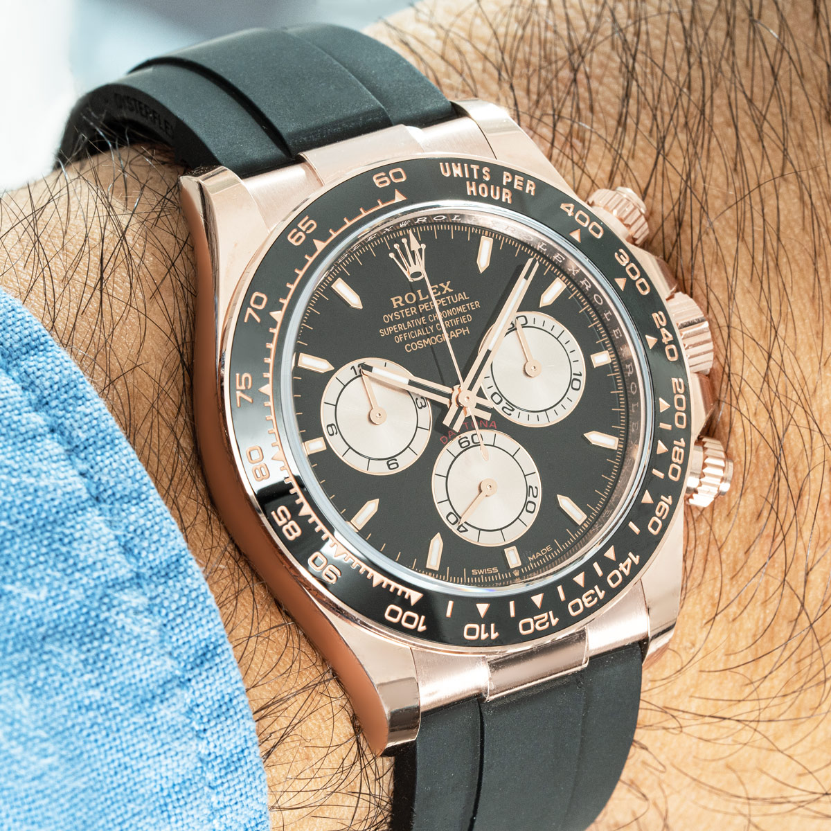 Rolex Daytona 126515 LN - Black Dial & Rubber Strap