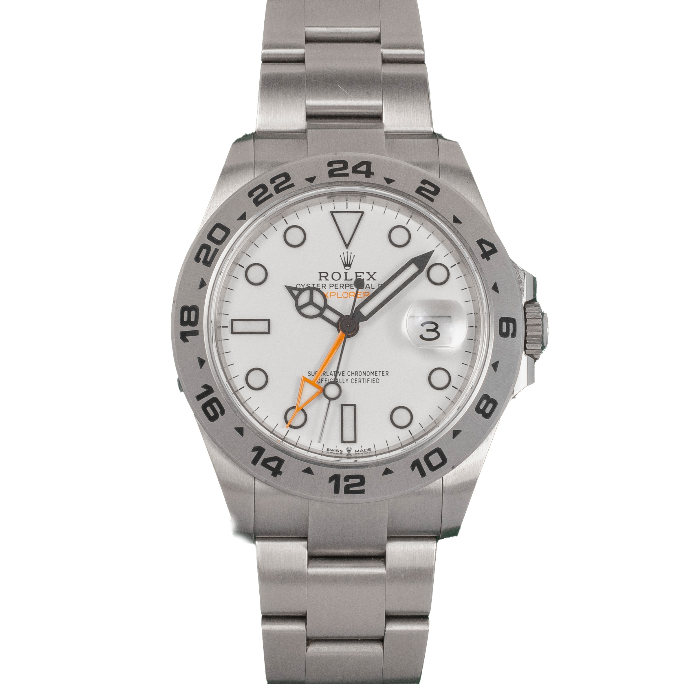 Rolex Explorer II 226570 - White Dial & Bracelet Strap