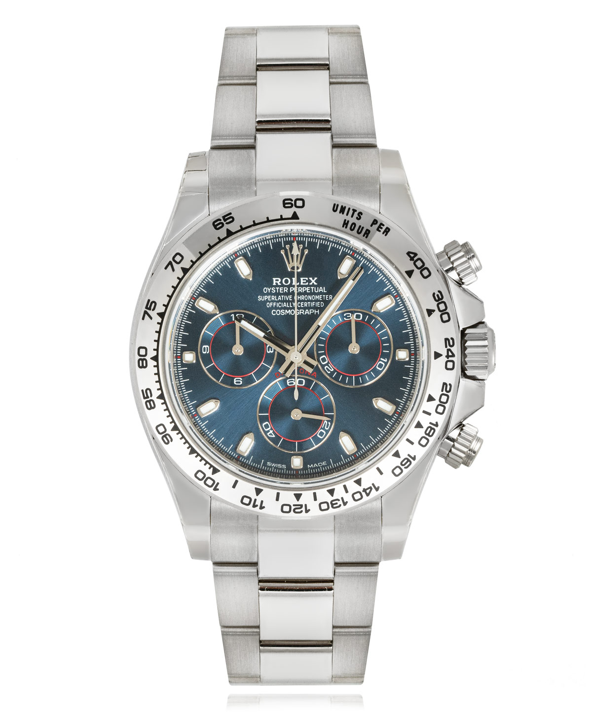 Rolex Daytona 116509 - Blue Baton Dial & Bracelet Strap
