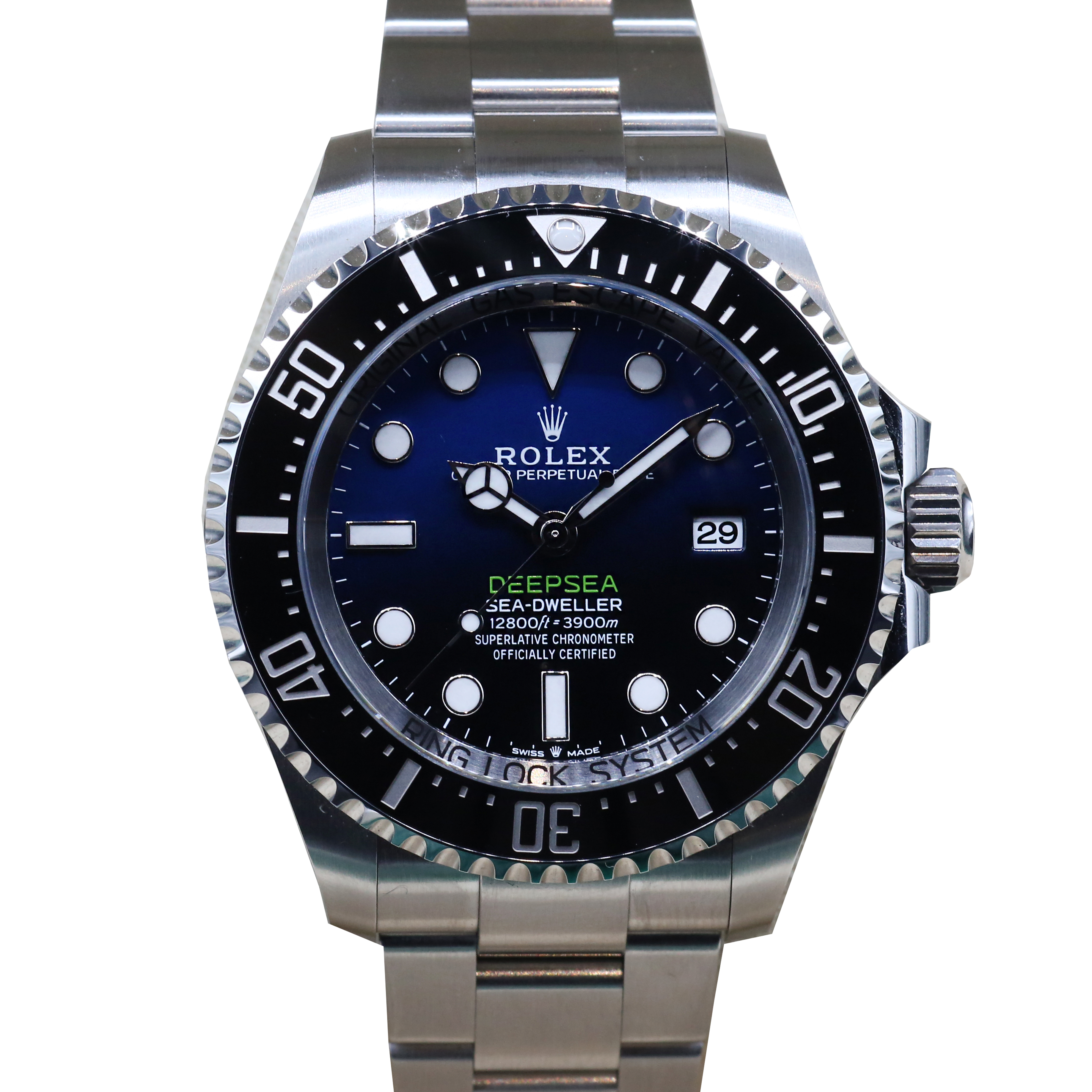 Rolex Deepsea - Black & Blue Dial & Bracelet Strap