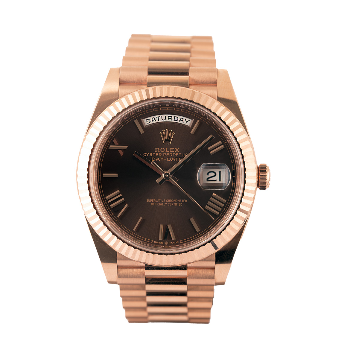 Rolex Day-Date 40 - Chocolate Roman Numeral Dial