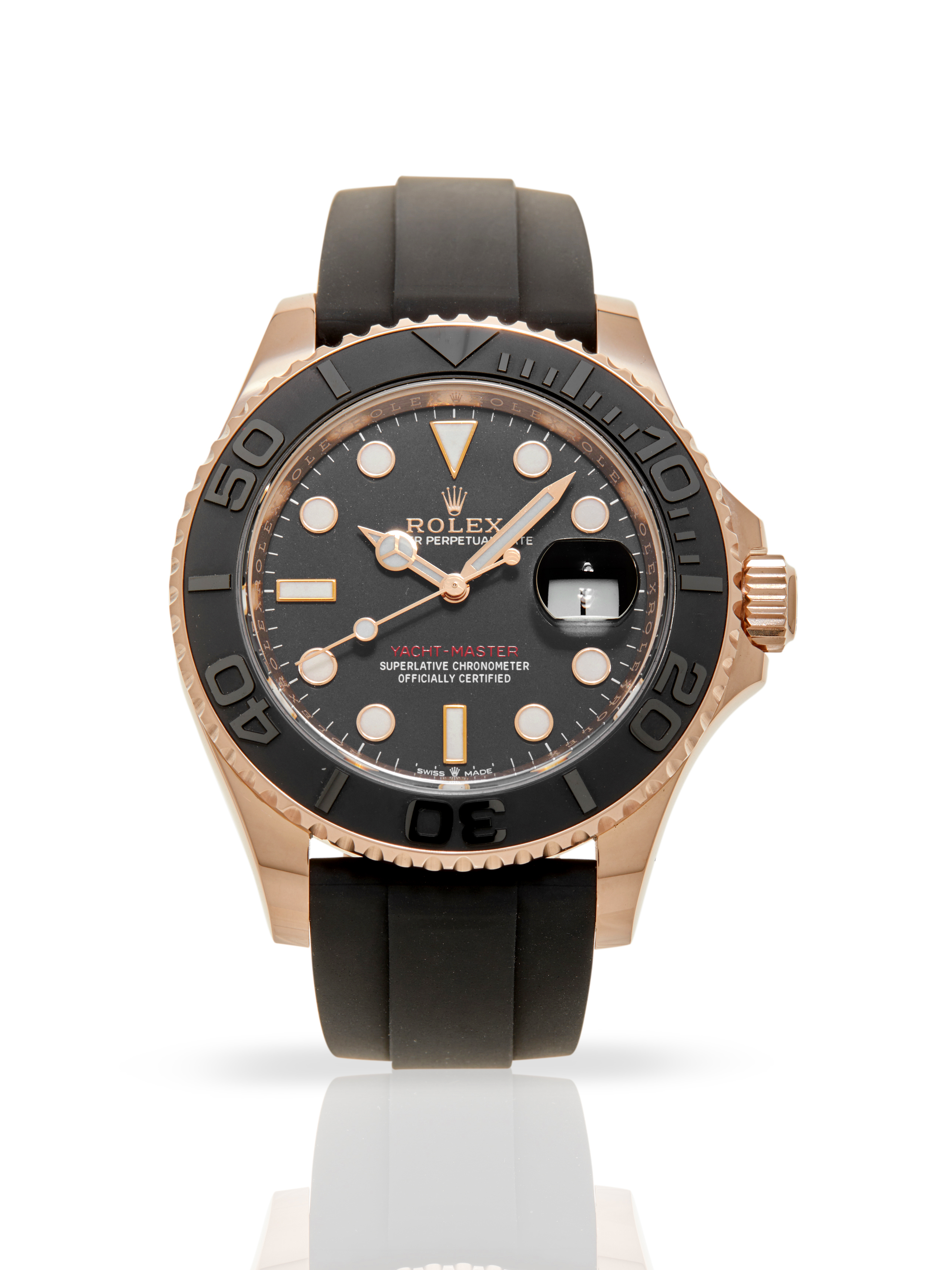Rolex Yacht-Master 126655 - Black Dial & Rubber Strap