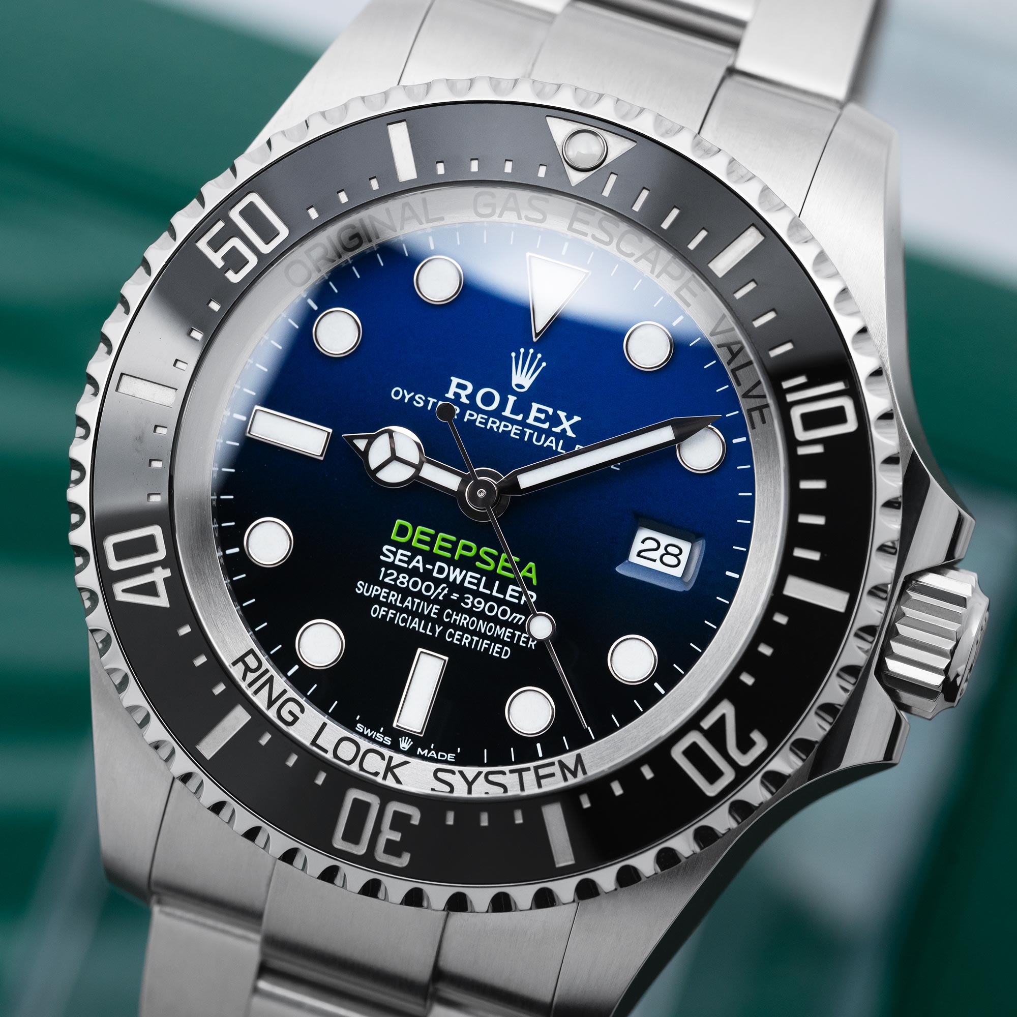 Rolex Deepsea - Black & Blue Dial & Bracelet Strap
