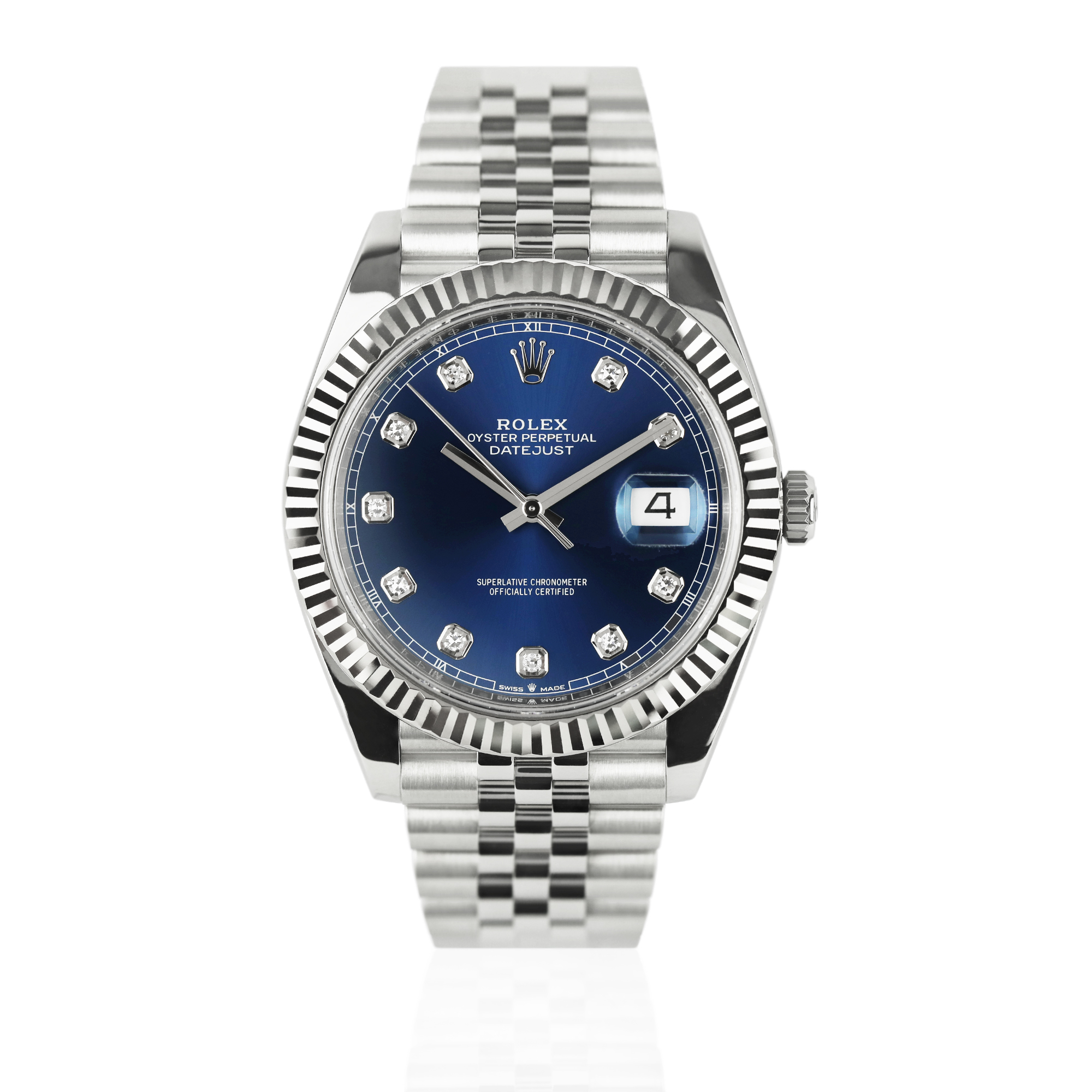 Rolex Datejust 41 - Blue Diamond Dial & Bracelet Strap