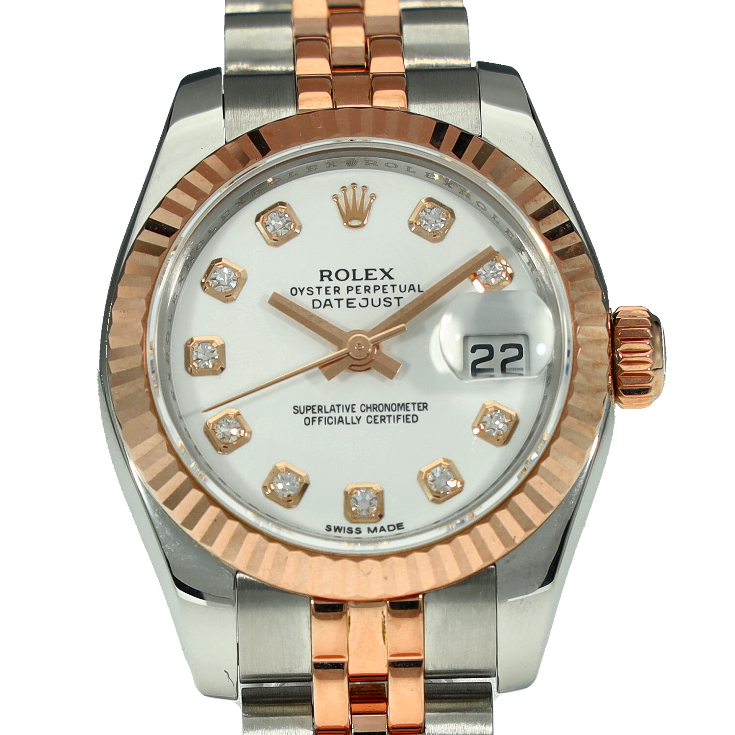 Rolex Datejust Lady - White Diamond Dial & Bracelet Strap