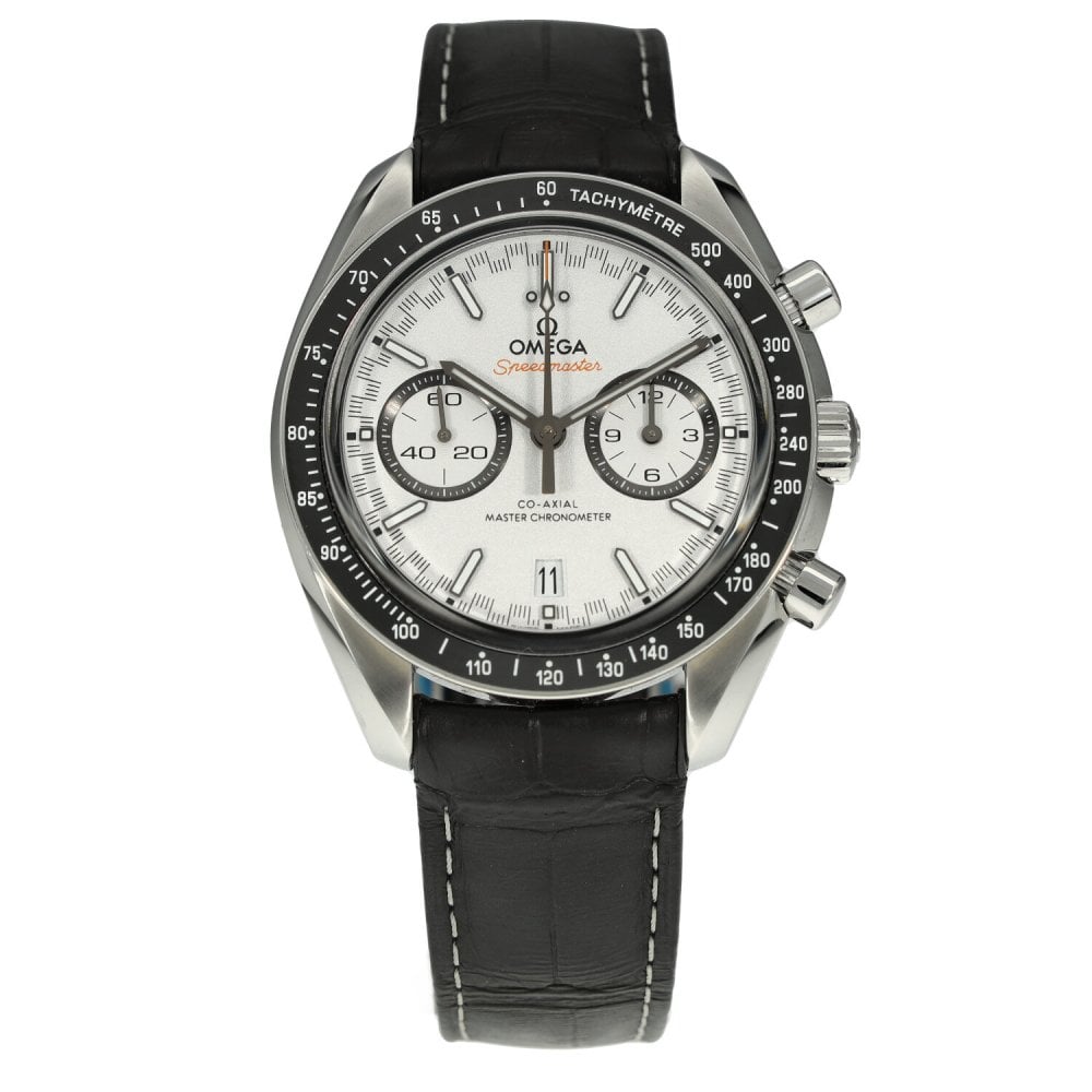 Omega Speedmaster Racing - White Baton Dial & Leather Strap