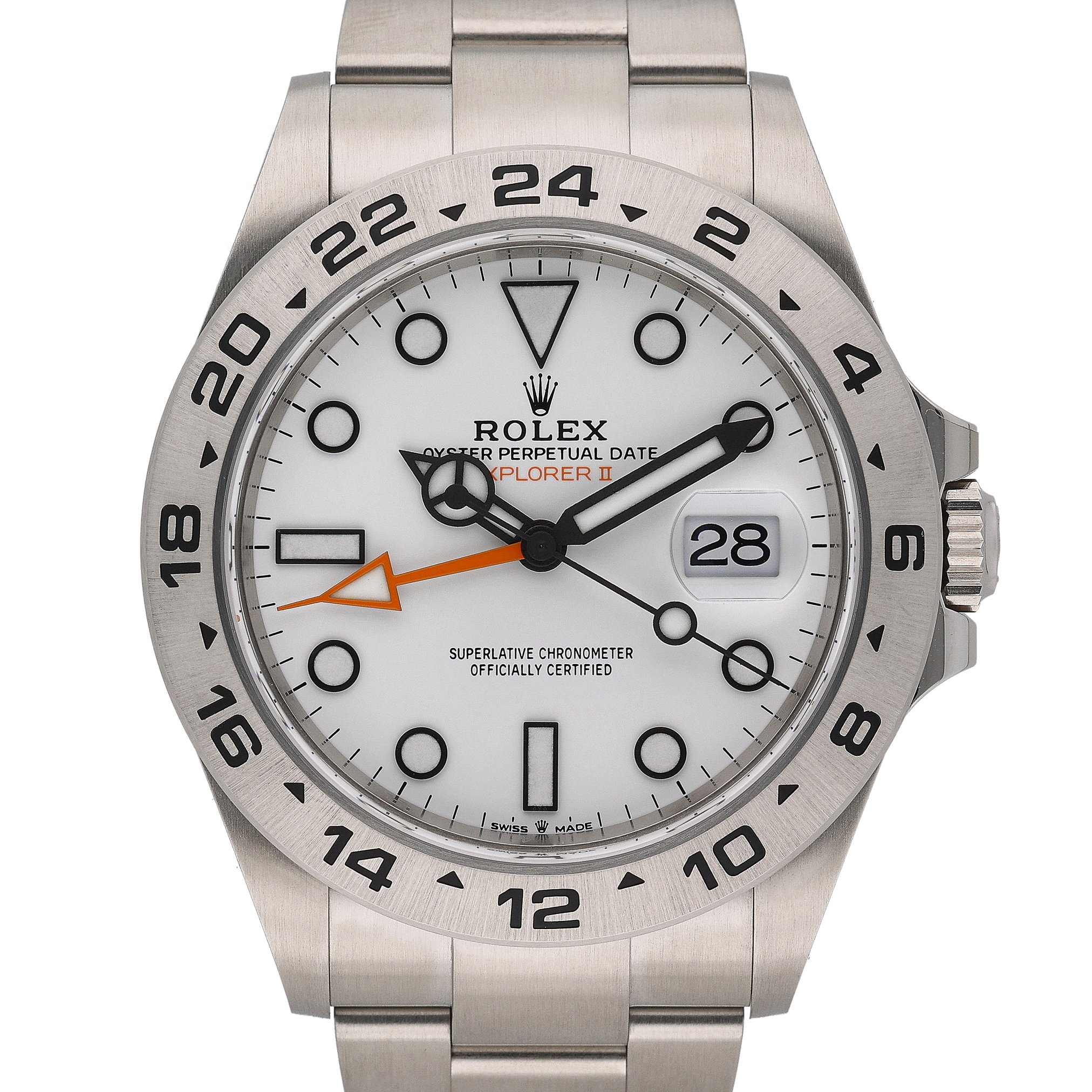 Rolex Explorer II 226570 - White Dial & Bracelet Strap