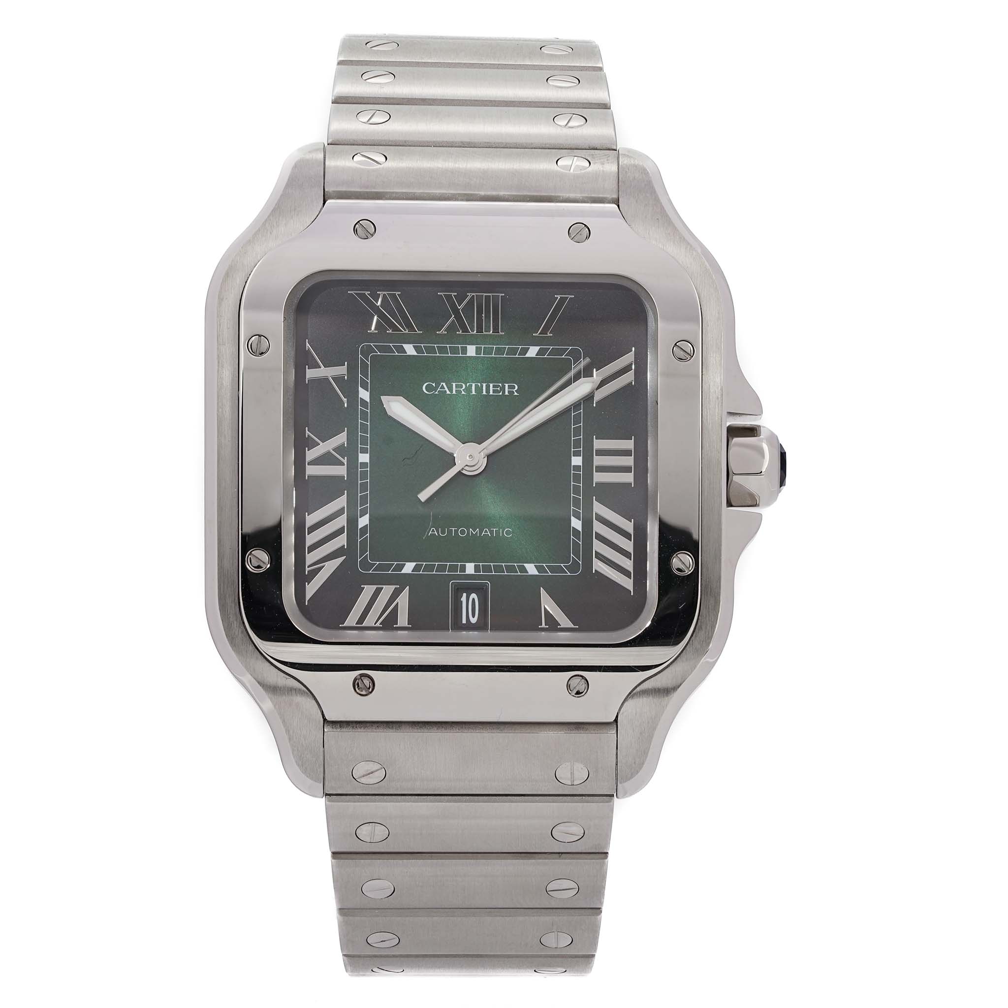 Cartier Santos De Cartier - Green Roman Numeral Dial