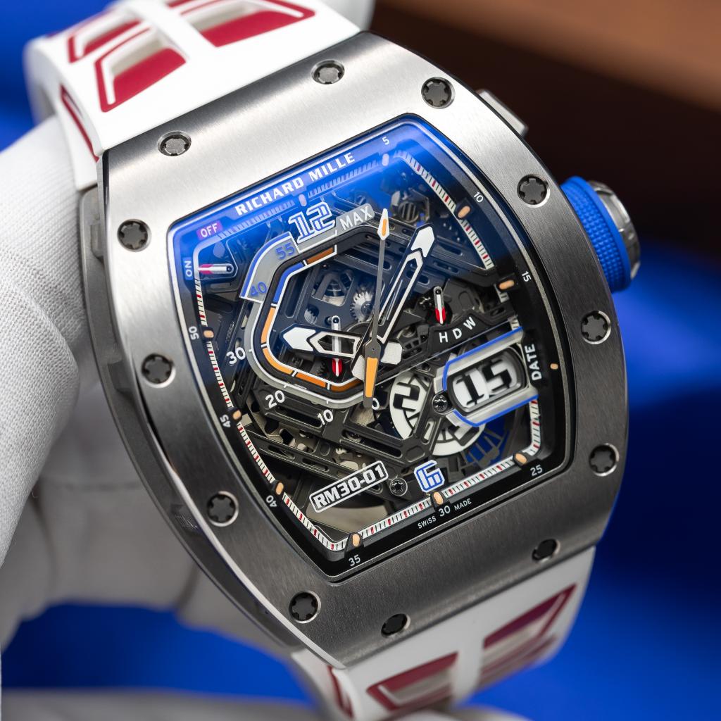 Richard Mille RM030 RM30-01 - Skeleton Dial & Rubber Strap