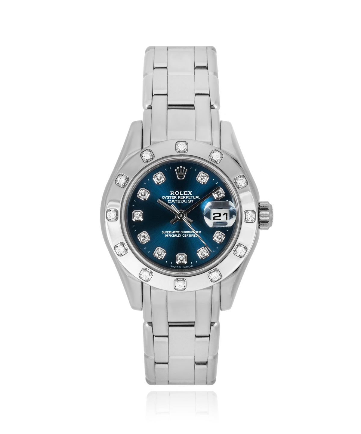 Rolex Pearlmaster 80319 - Blue Diamond Dial & Bracelet Strap