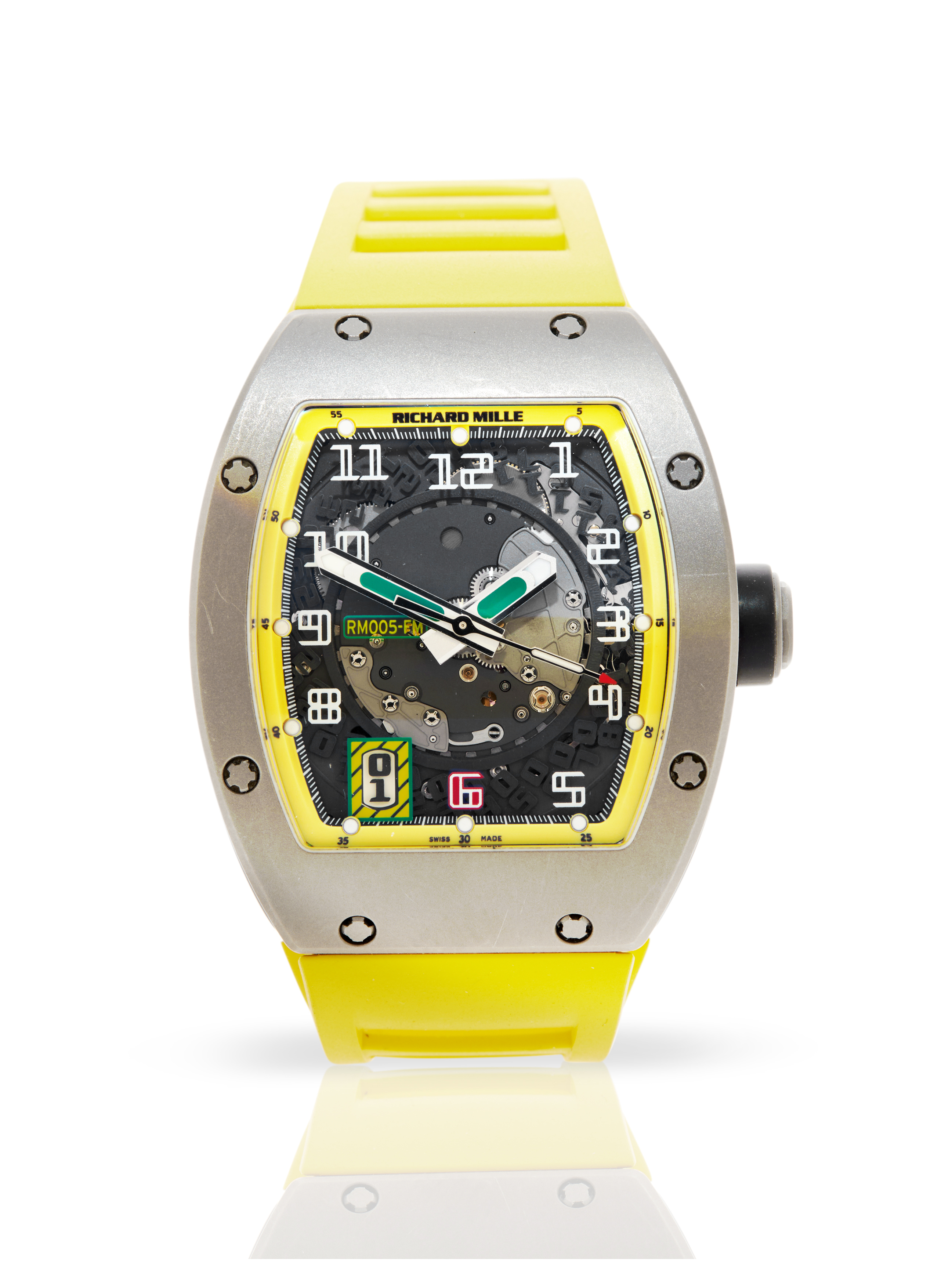 Richard Mille RM005 - Black Arabic Dial & Rubber Strap