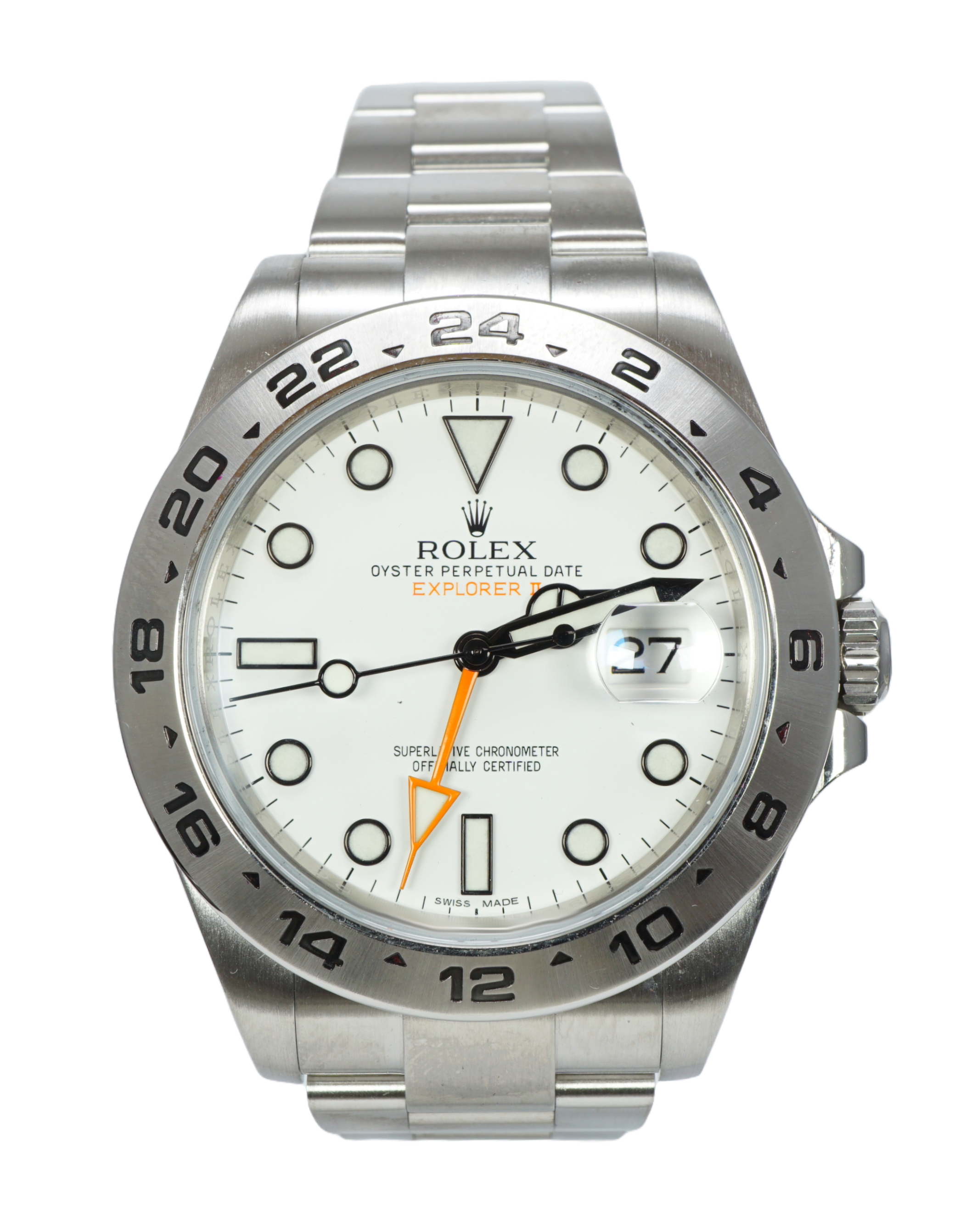 Rolex Explorer II 216570 - White Dial & Bracelet Strap