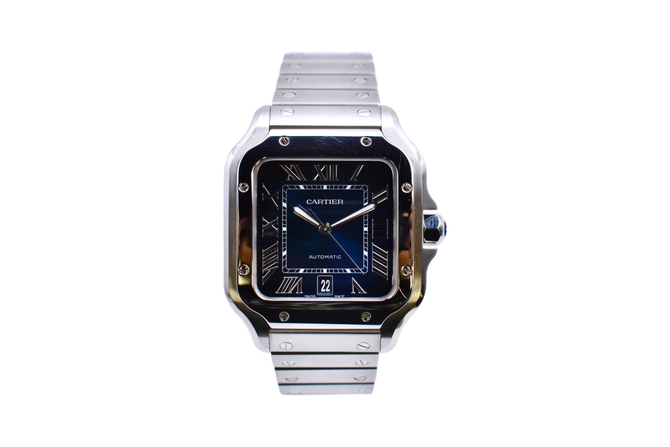 Cartier Santos De Cartier - Blue Roman Numeral Dial