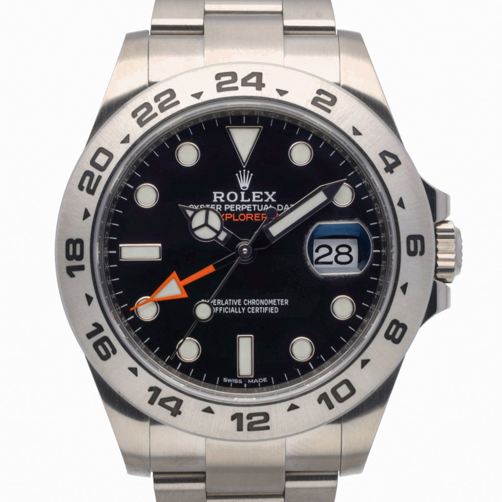 Rolex Explorer II 216570 - Black Dial & Bracelet Strap