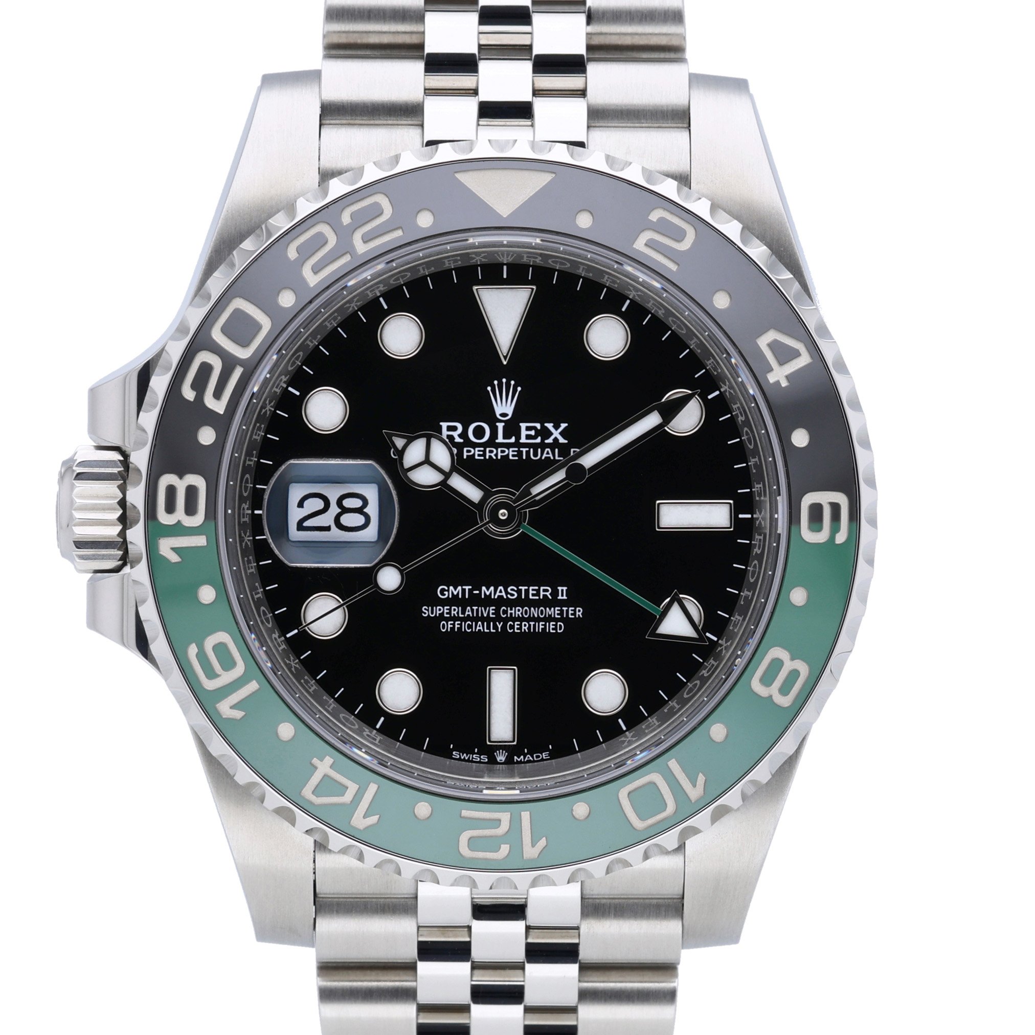 Rolex GMT Master II Sprite - Black Dial & Bracelet Strap