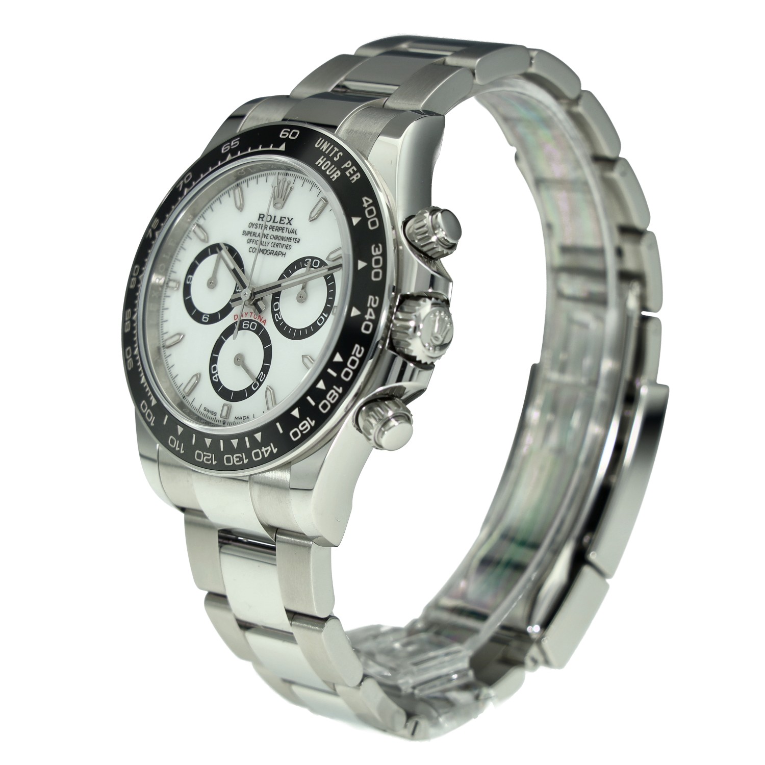 Rolex Daytona 126500 LN - White Dial & Bracelet Strap