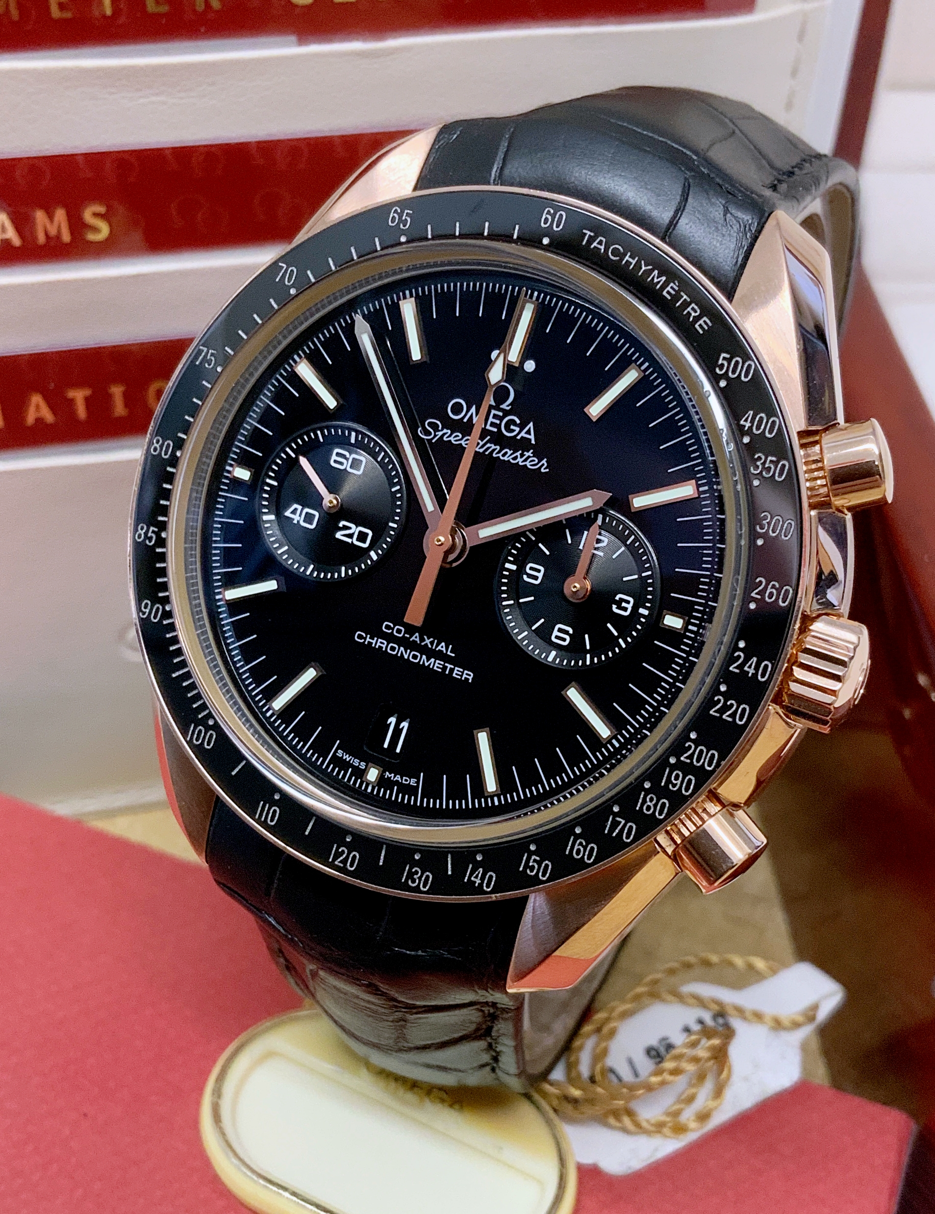 Omega Speedmaster Two Counters - Black Baton Dial