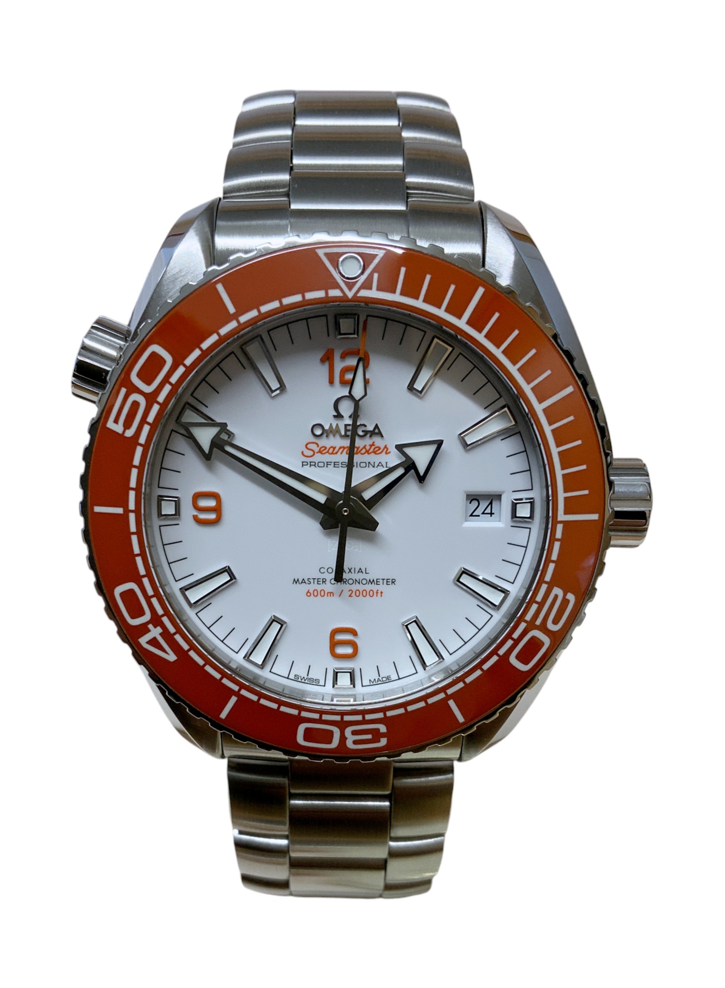 Omega Planet Ocean - White Quarter Arabic Dial