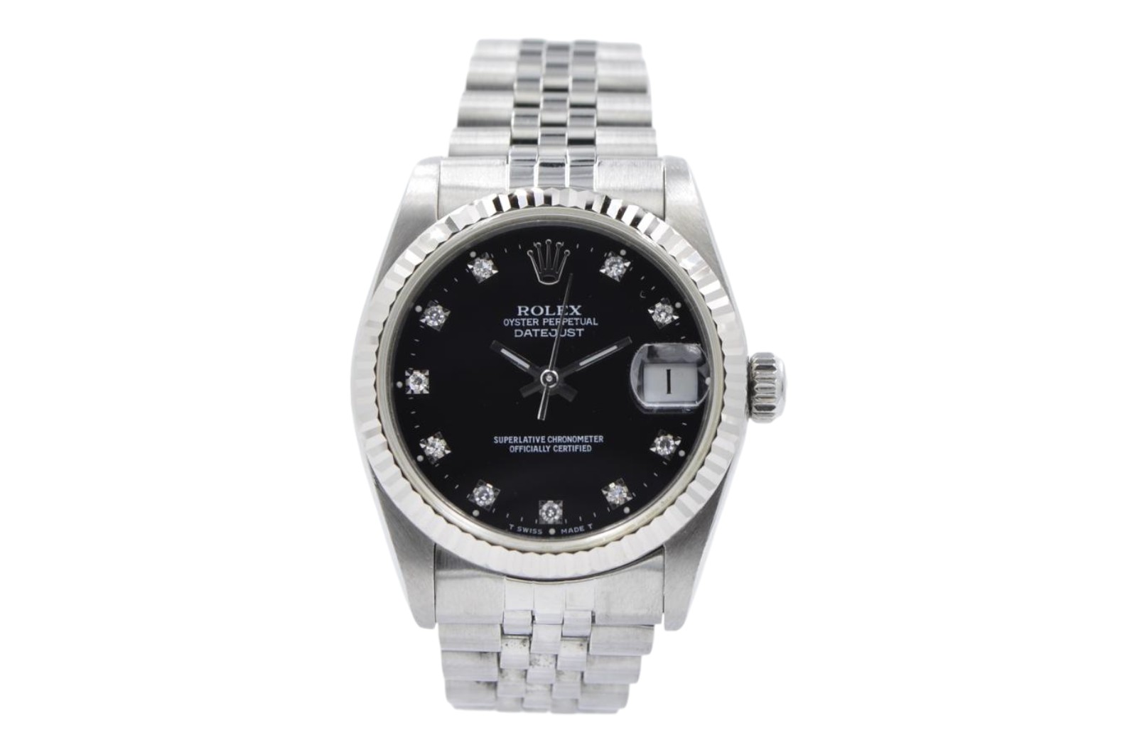 Rolex Mid-Size Datejust - Black Diamond Dial
