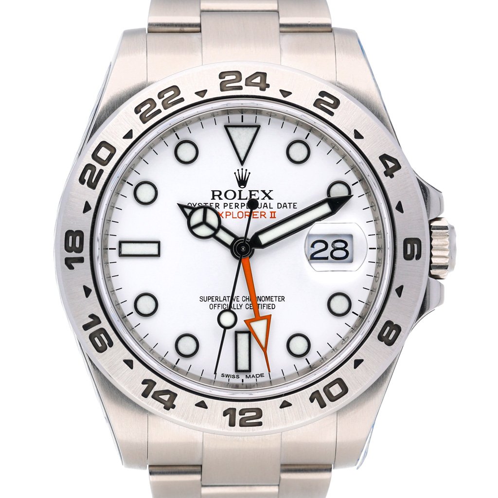 Rolex Explorer II 216570 - White Dial & Bracelet Strap