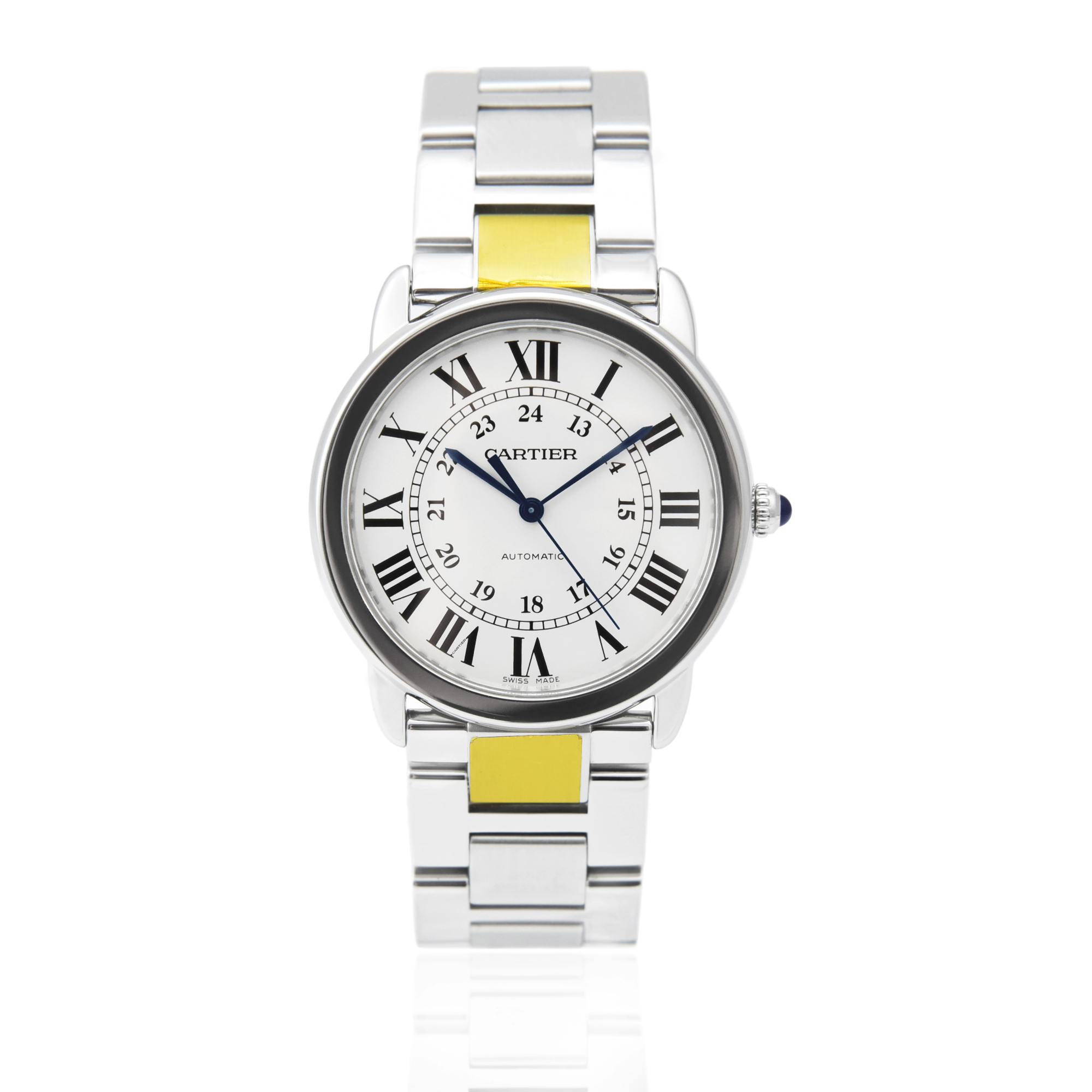 Cartier Ronde Solo - Silver Roman Numeral Dial