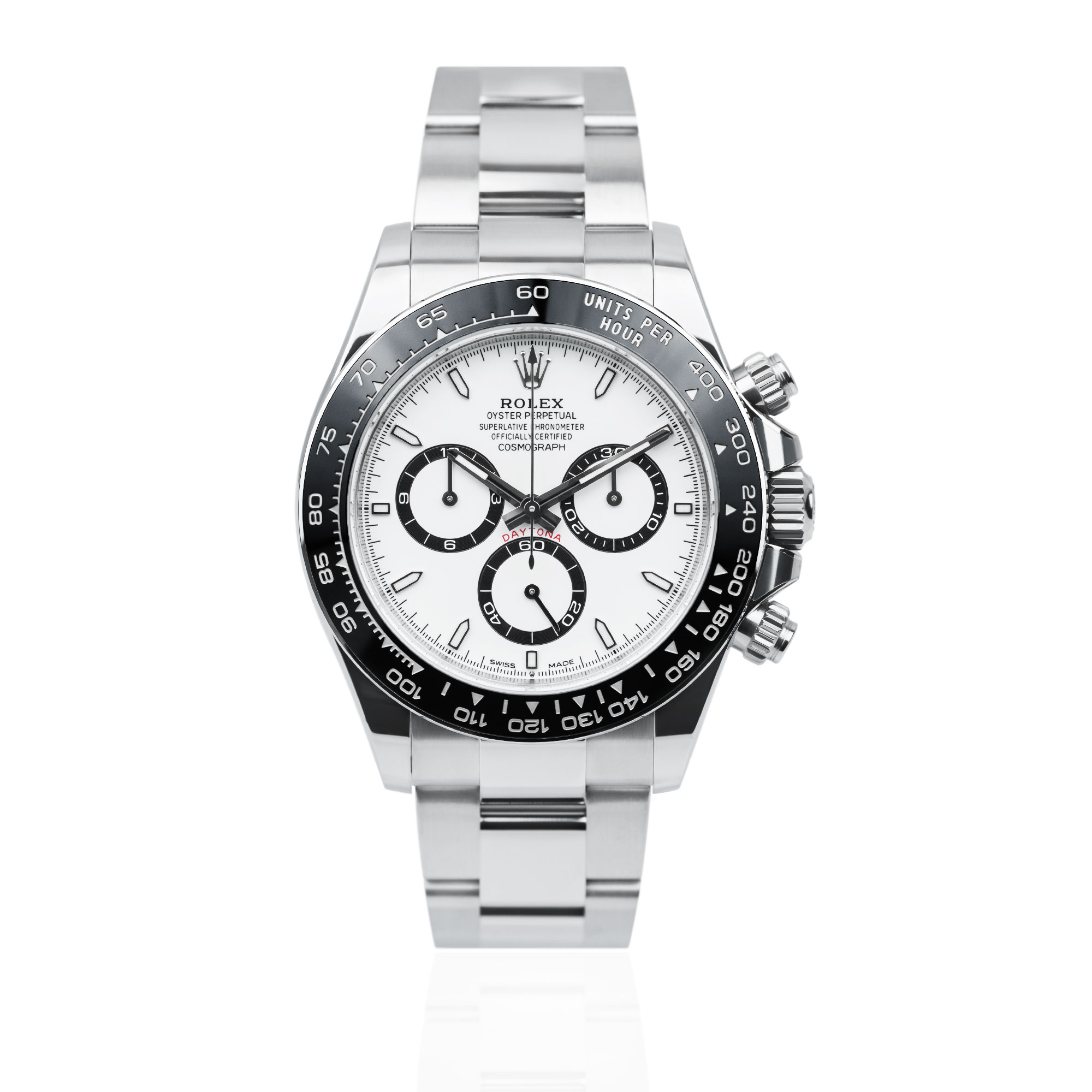 Rolex Daytona 126500 LN - White Dial & Bracelet Strap