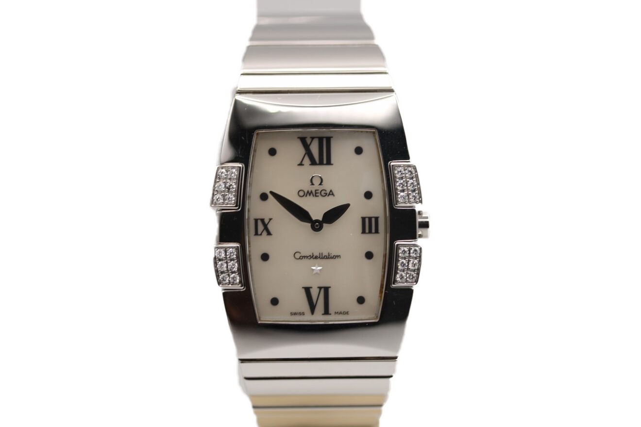 Omega Constellation Quadrella - Mother of Pearl White Dial
